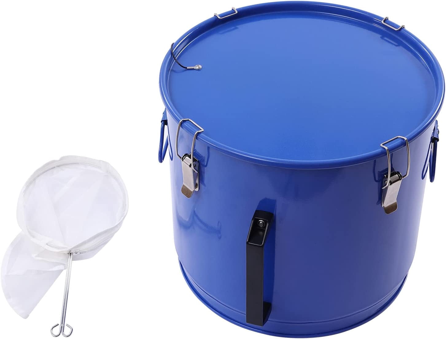 Fryer Grease Bucket, 10 Gallon Oil Disposal Caddy Steel Fryer Oil ...