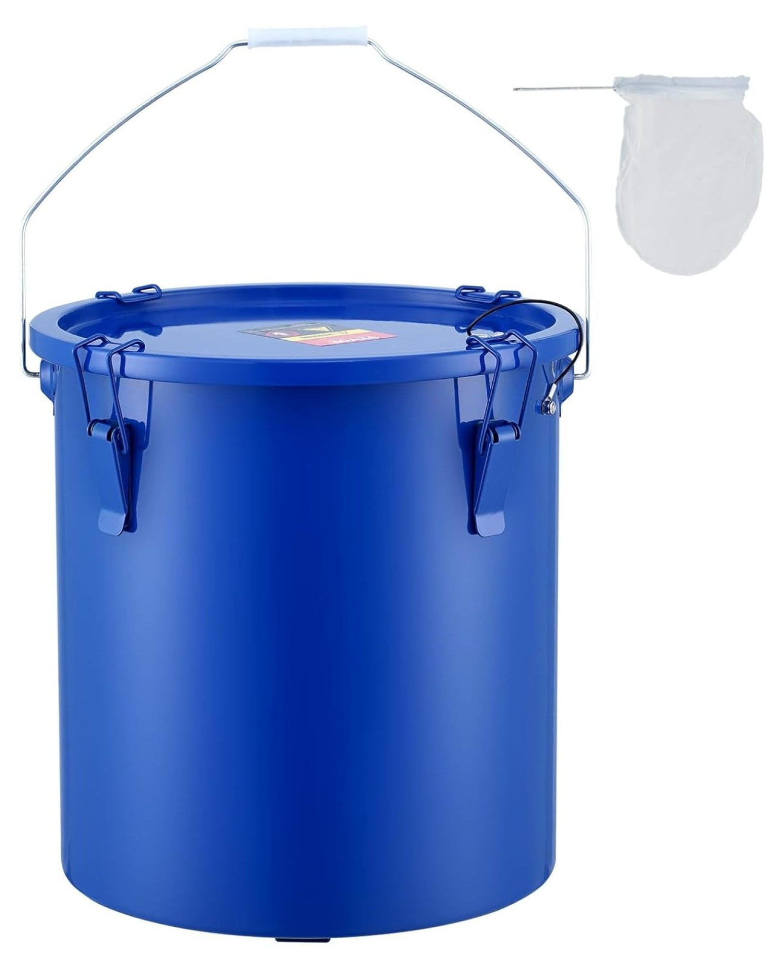 Fryer Grease Bucket - 6 Gal Carbon Steel Oil Disposal Caddy with Rust ...