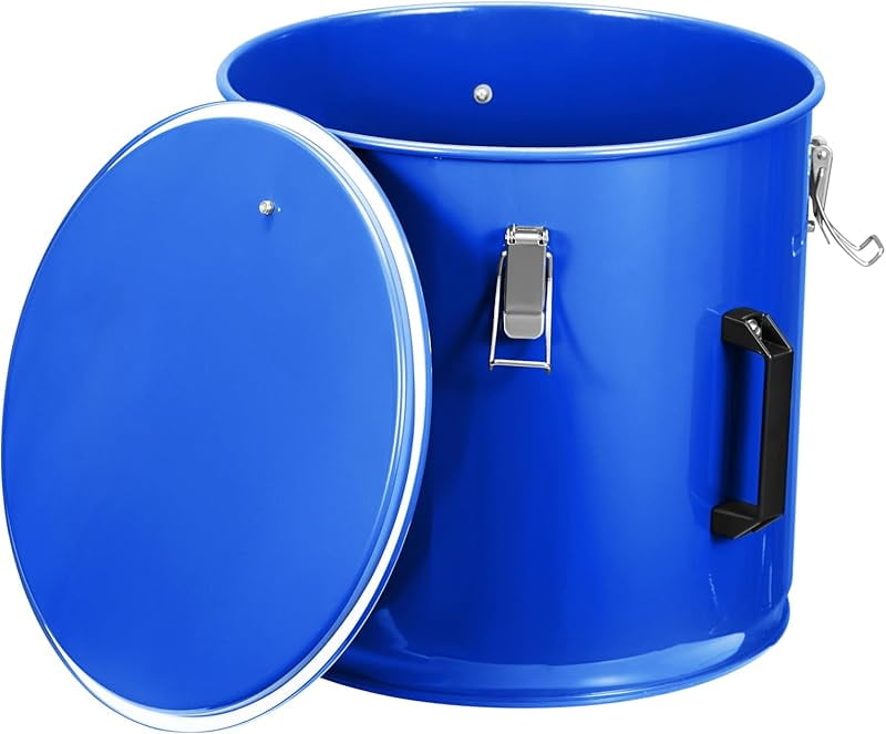 Fryer Grease Bucket 6 Gal, Oil Disposal Caddy, Steel Fryer Oil ...