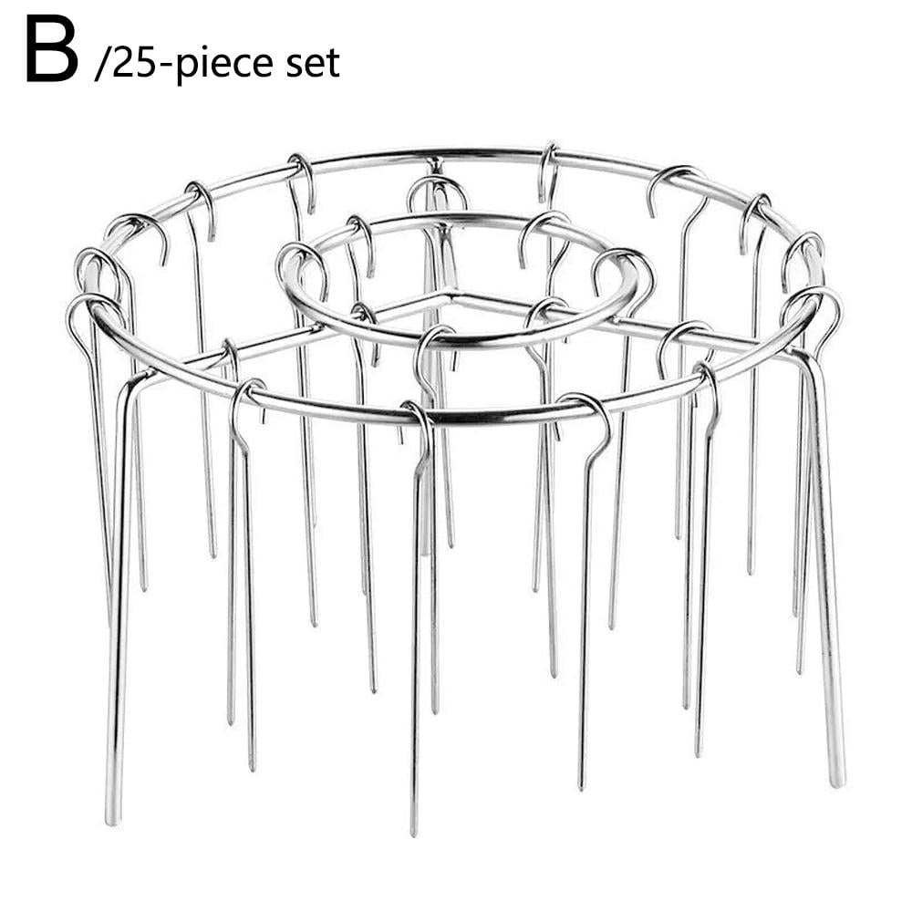 Fryer Kebab Rack with 12pcs Skewers,Stainless Steel Vertical Skewer ...
