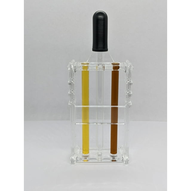 Fryer Oil Visual Test Kit with Dropper & Two Tubes (14-17 & 25 TPM) for ...