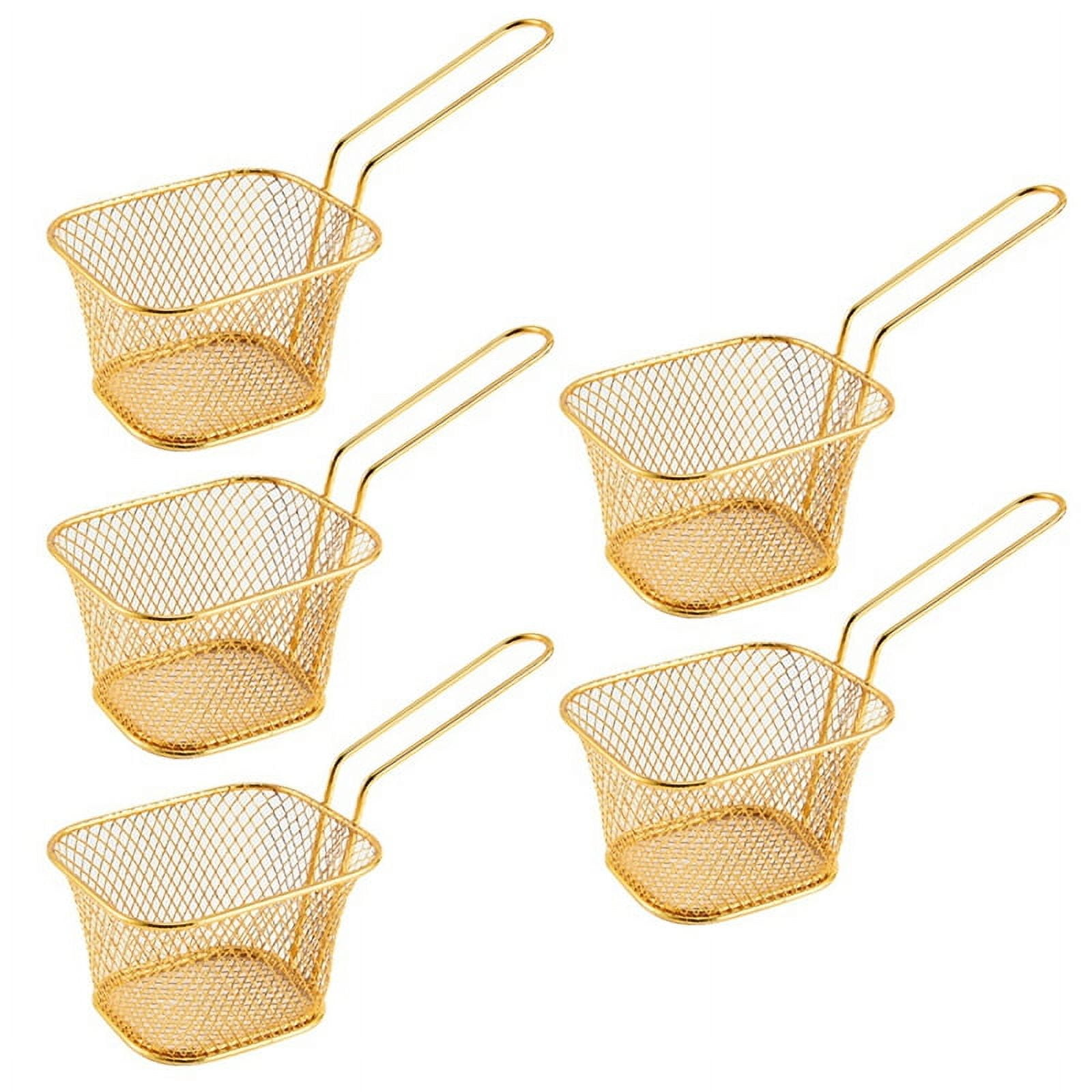 Frying Basket Mini French Fries Frying Basket Square Oil Filter Frying ...