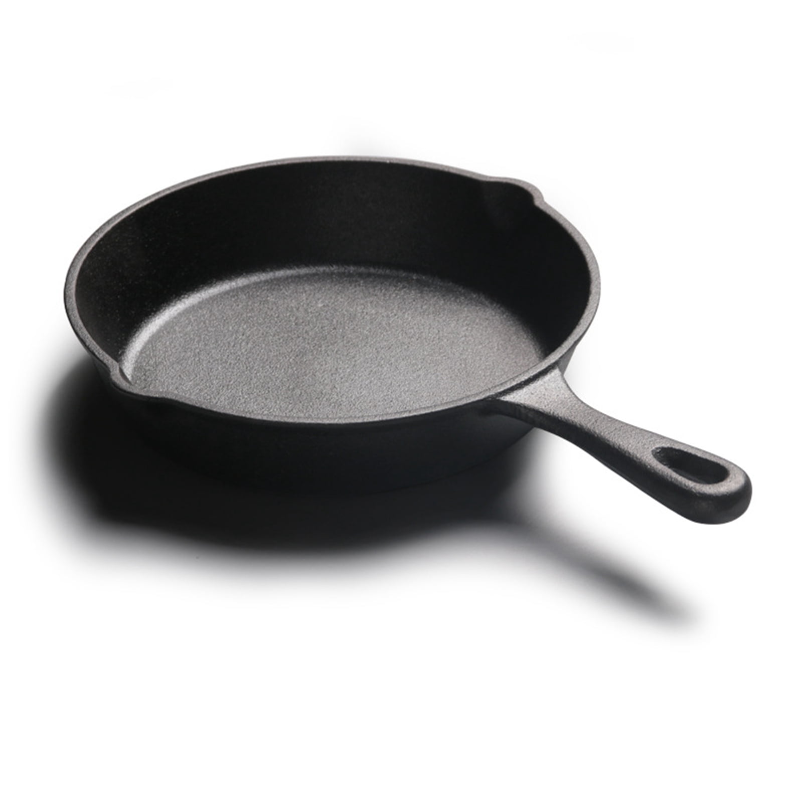 Frying Pan 20cm Cast Iron Flat Bottom Uniform Heat Conduction Round ...