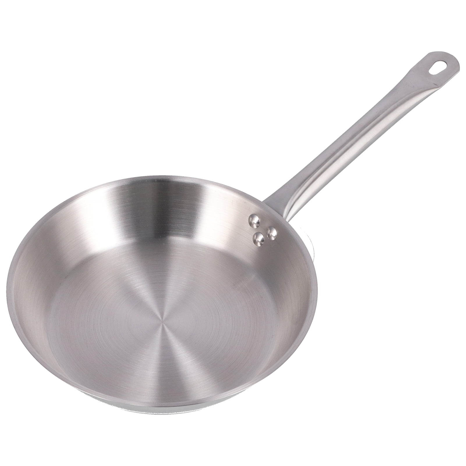 Frying Pan 304 Stainless Steel Bottom Single Handle Dishwasher Safe ...