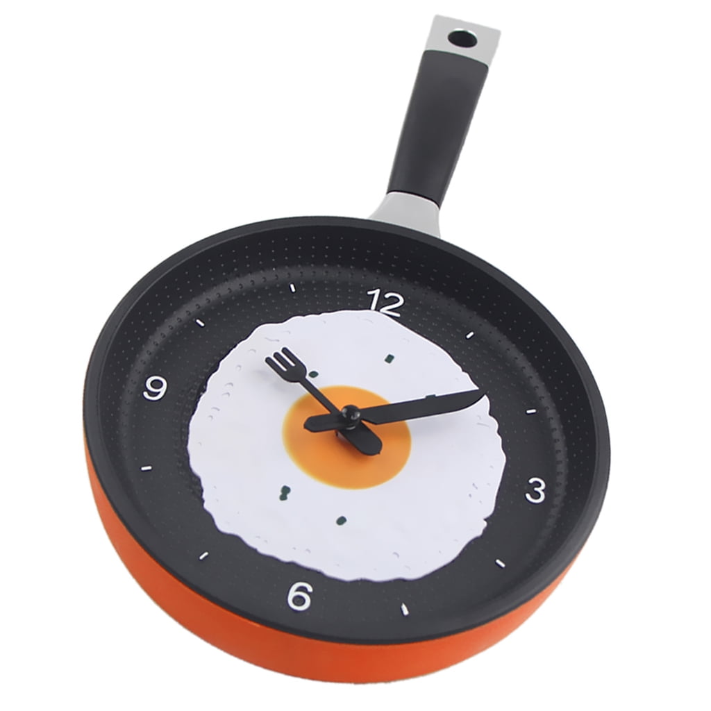 Frying Pan Eggs Wall Clock Pan Clock Living Room Clock Office Clock Pan ...