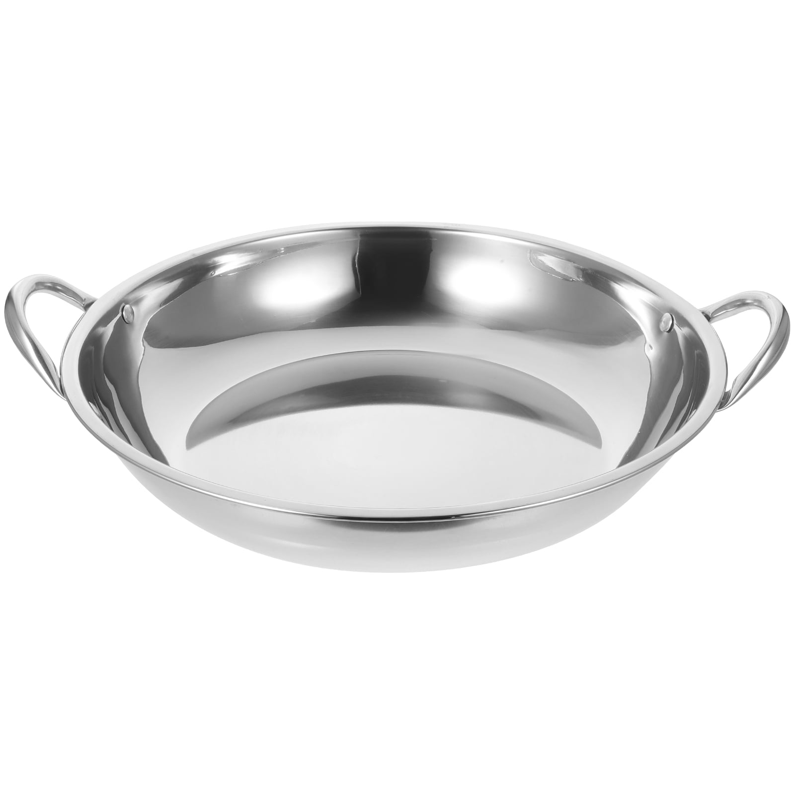 Frying Pan Griddle Stainless Steel Chef Cookware Japanese Chinese Wok ...