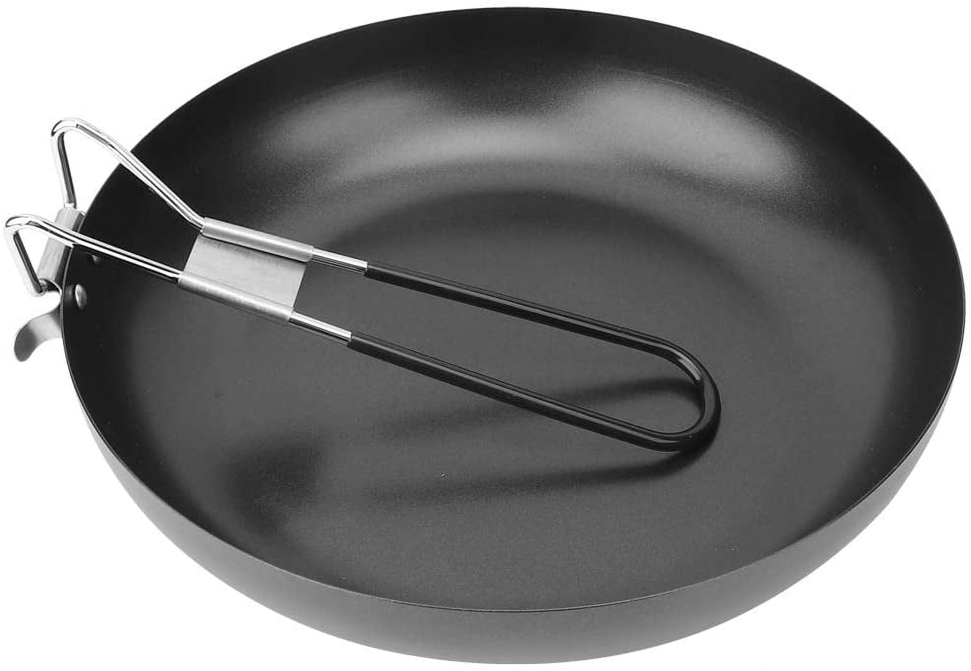 Frying Pan Iron 9.4 Inch Nonstick Frypan Fodable Camping Skillet with ...