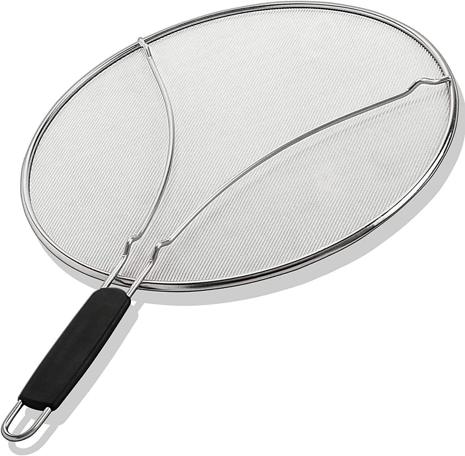 Frying Pan Splatter Guard - 13" Stainless Steel Grease Splatter Guard ...
