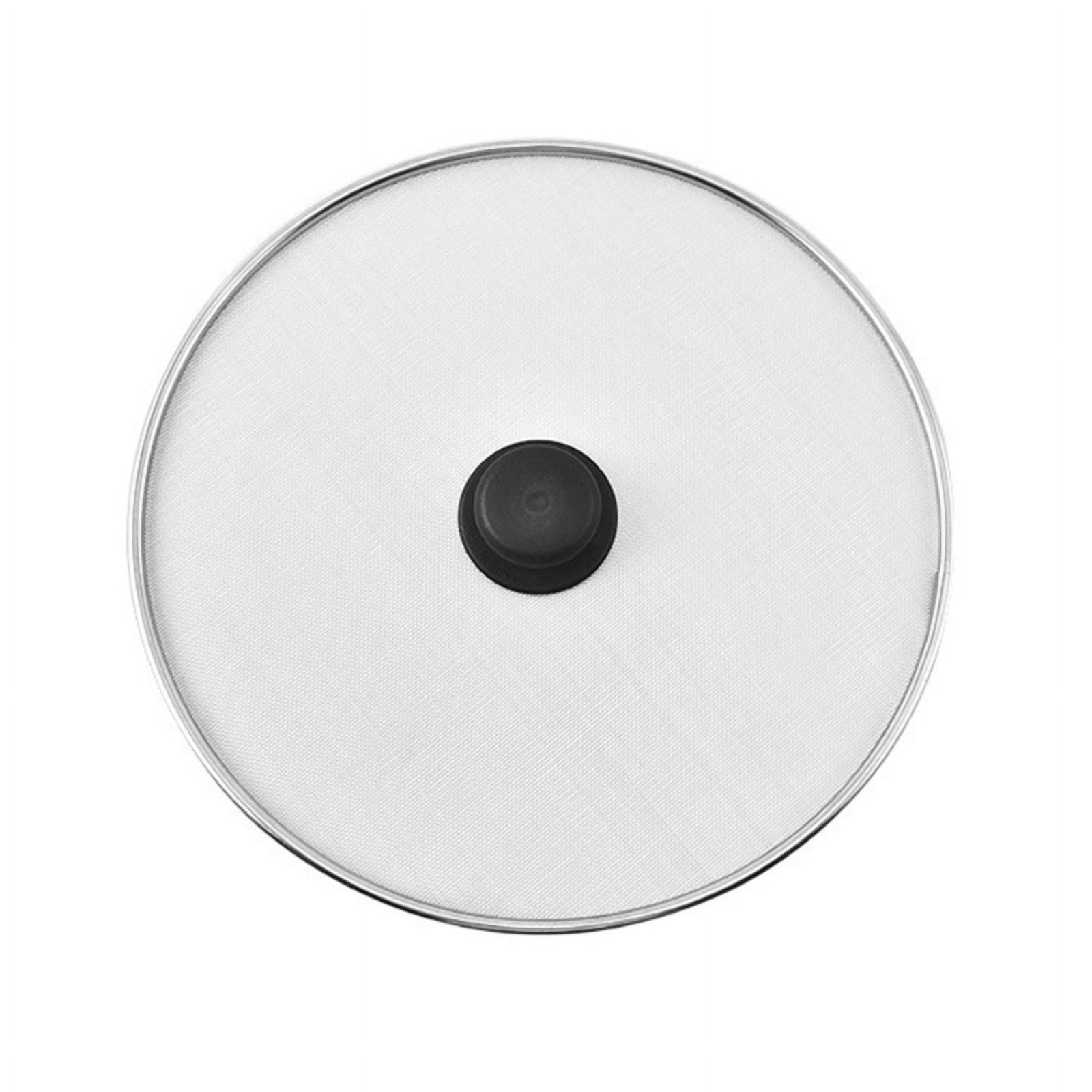 Frying Pan Splatter Guard Cover Stainless Steels Knob Metal Splash ...