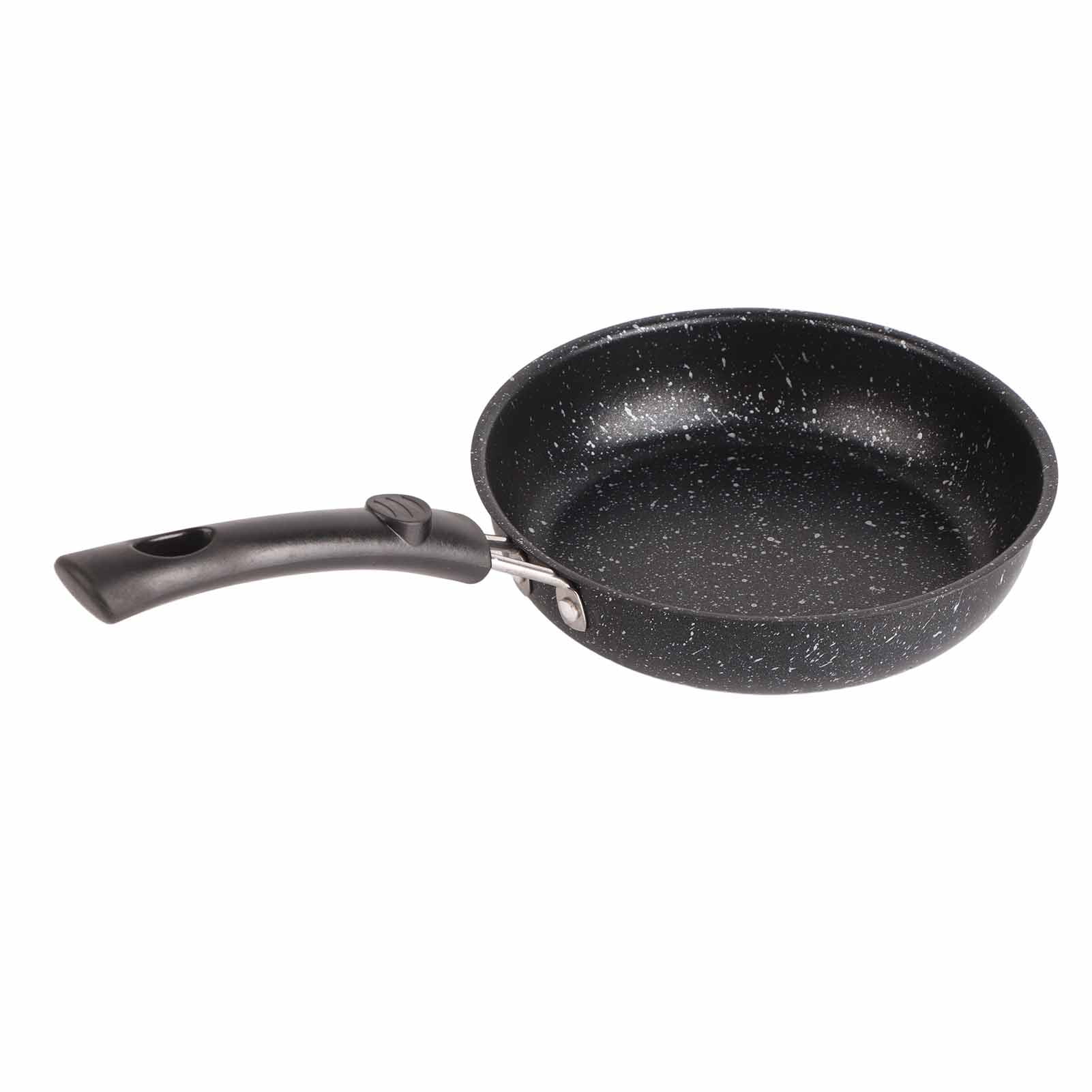 Frying Pan Stainless Steel Ergonomic Handle Fast Even Conduction ...