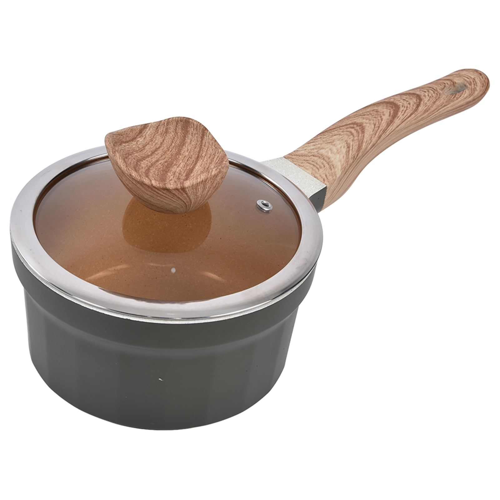 Frying Pan Stone Coating Cookware with Lid for Electromagnetic Range ...