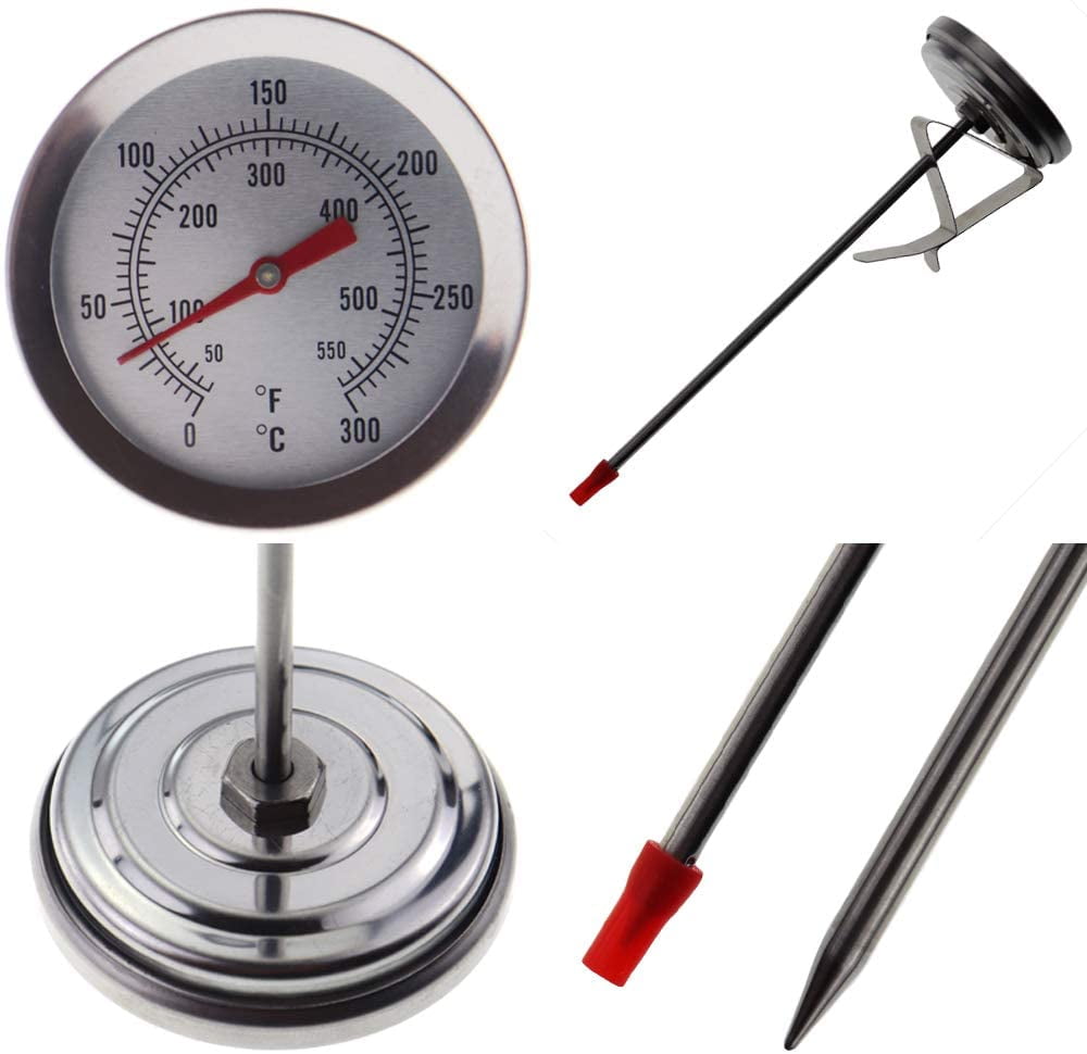 Frying Pan Thermometer High Temperature Oil Thermometer Food-Grade 304 ...
