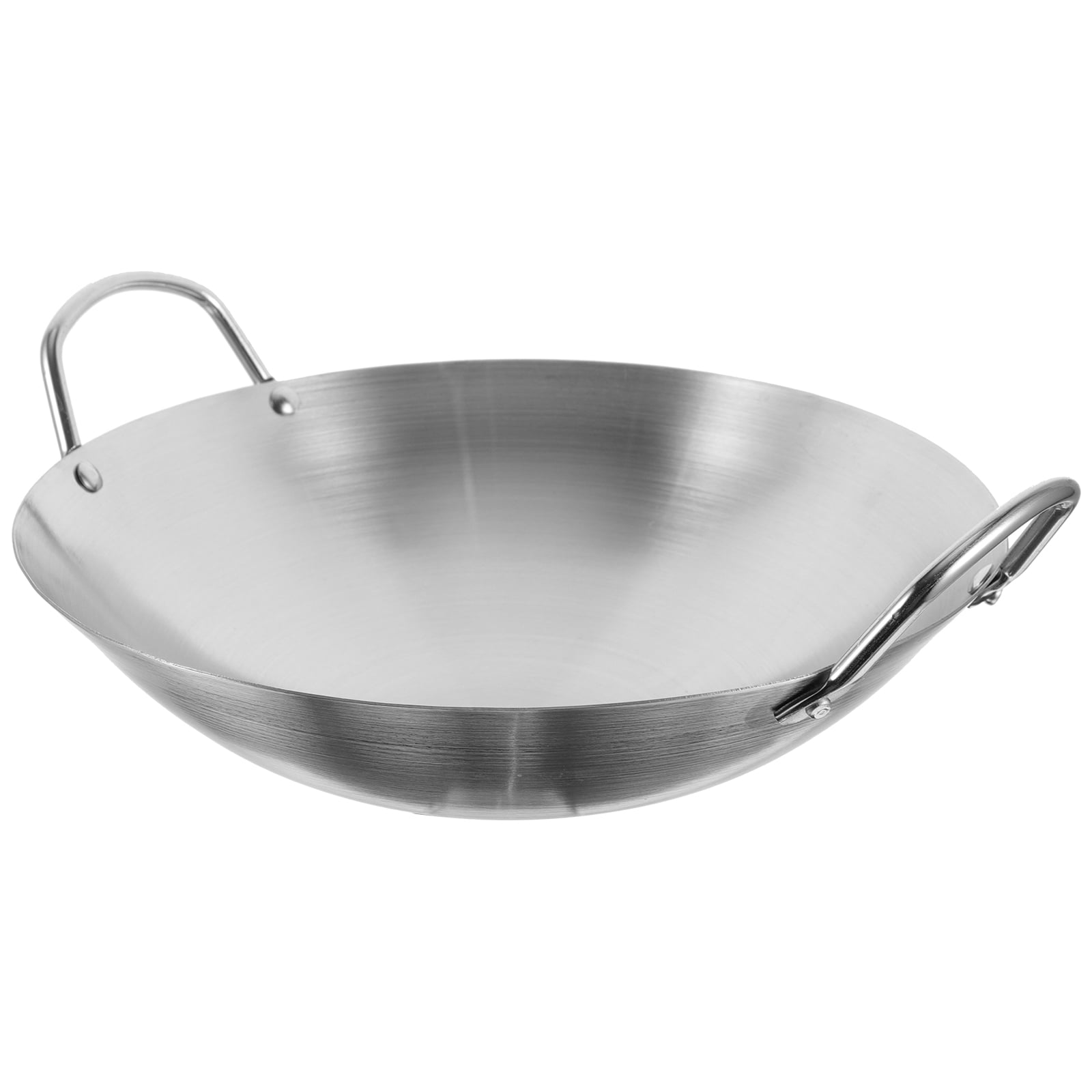 Frying Pot Cooking Outdoor Griddle Traditional Wok Induction Silver ...