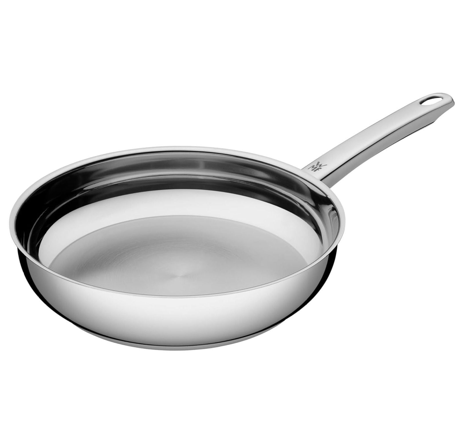 Frying pan uncoated Ø 24cm Profi Made in Germany Pouring Rim Stainless ...