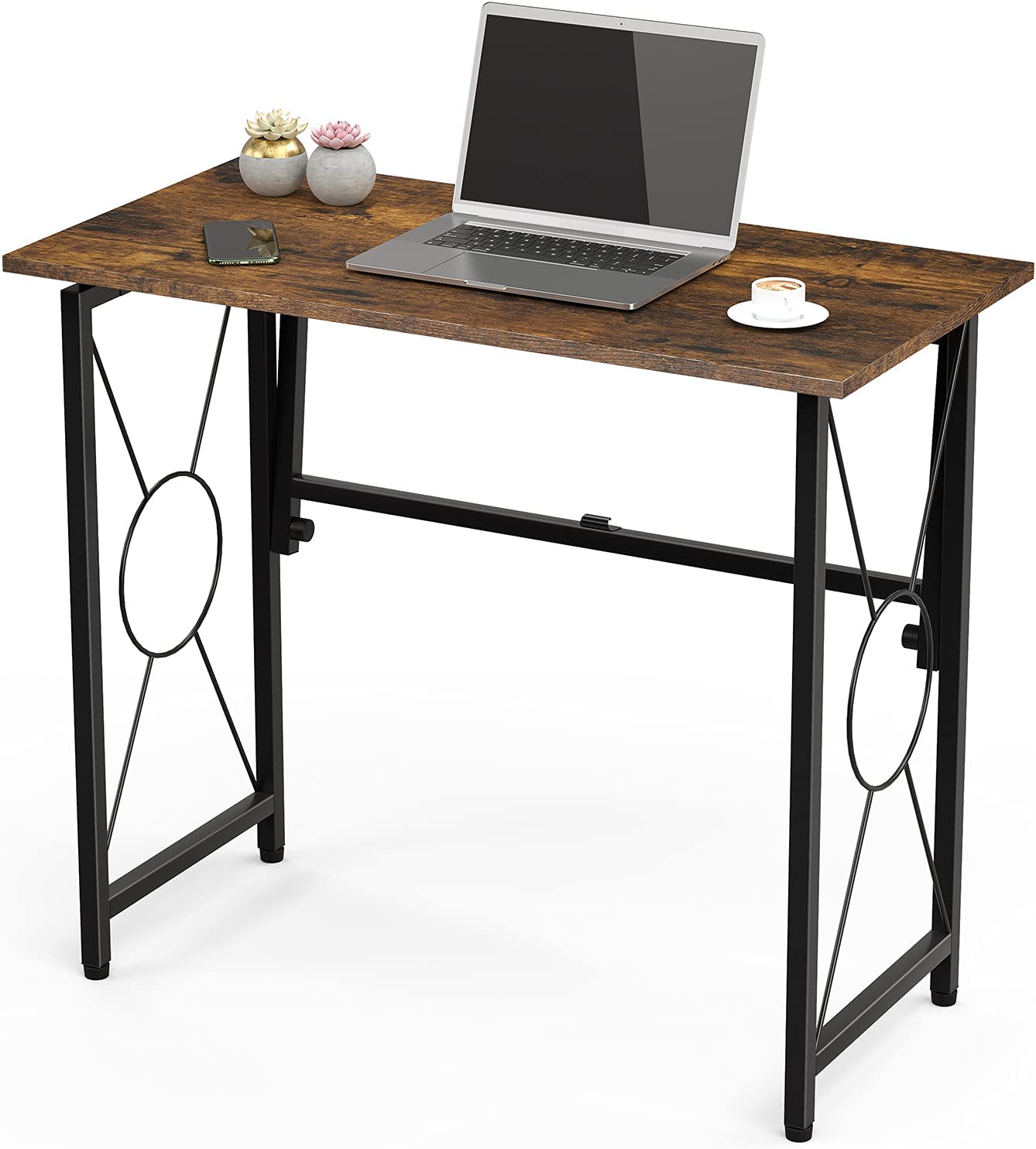 Frylr Foldable Desk 31.5'',Small Desks for Small Spaces with Power ...