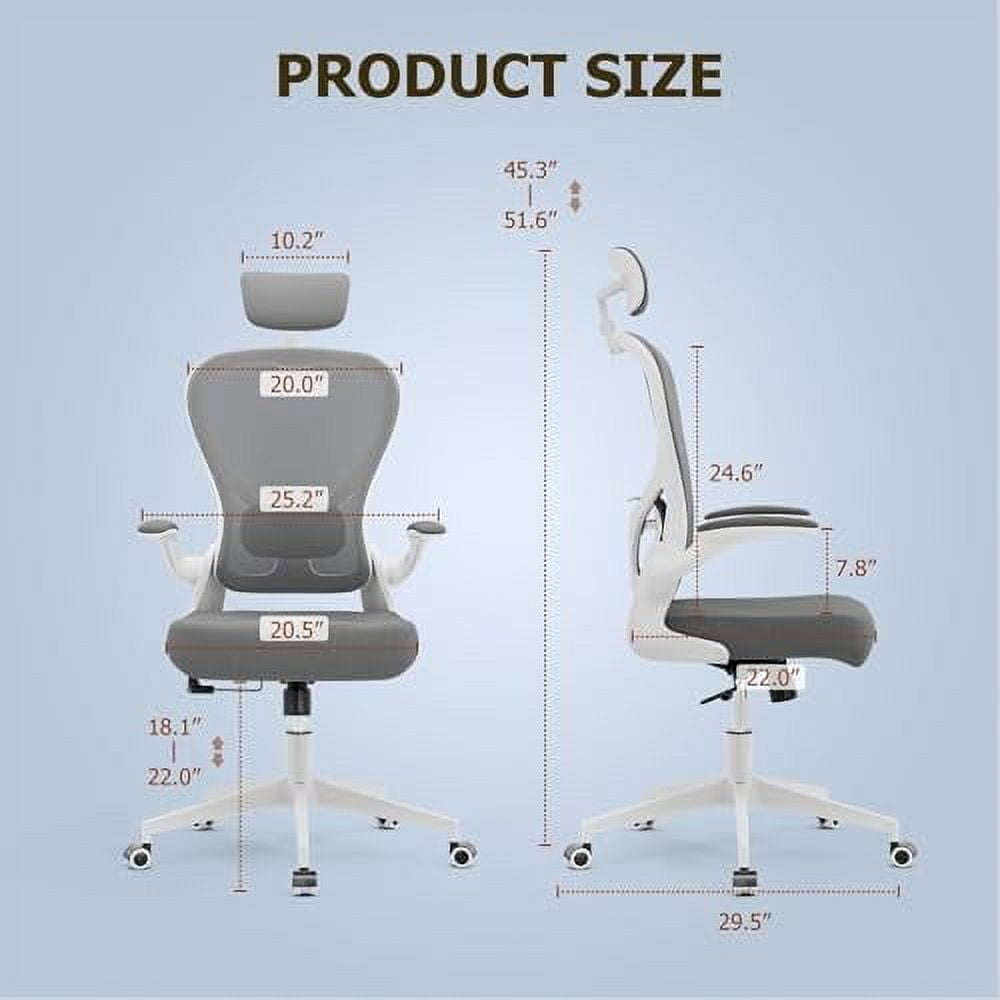 Frylr Heavy Duty Office Chair - Ergonomic Plus Size Desk Chair for Home ...