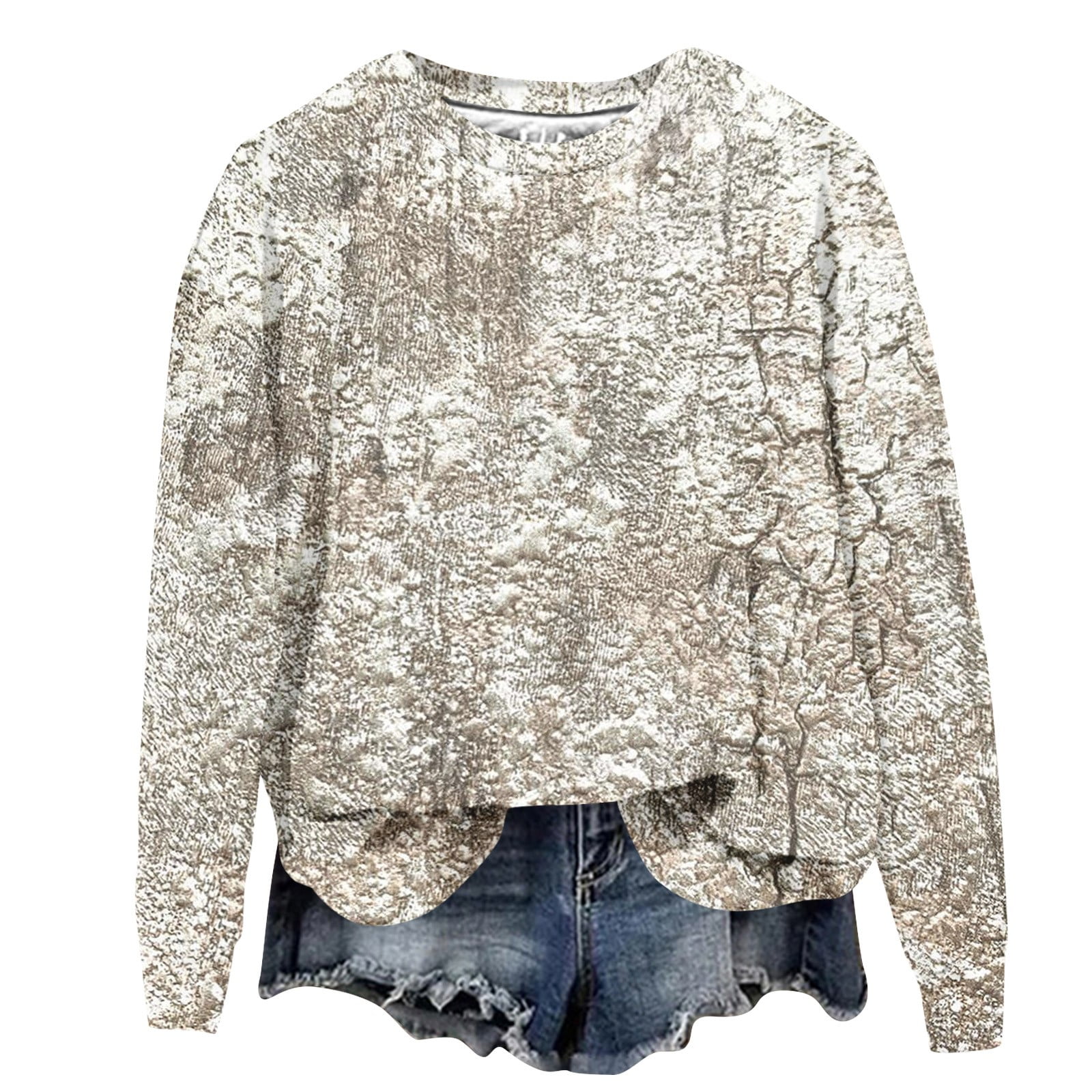 FrzhBrz Camo Sweatshirt for Women Maple Leaf Print Oversized Hoodies ...