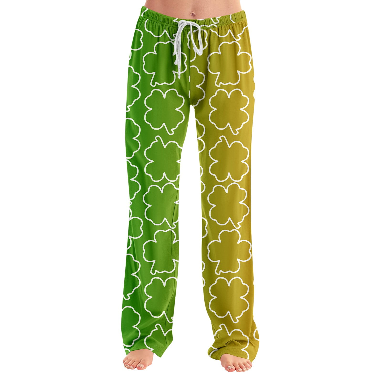 FrzhBrz Cotton Pj Pants for Women St Patricks Day Pajama Pants Comfy ...