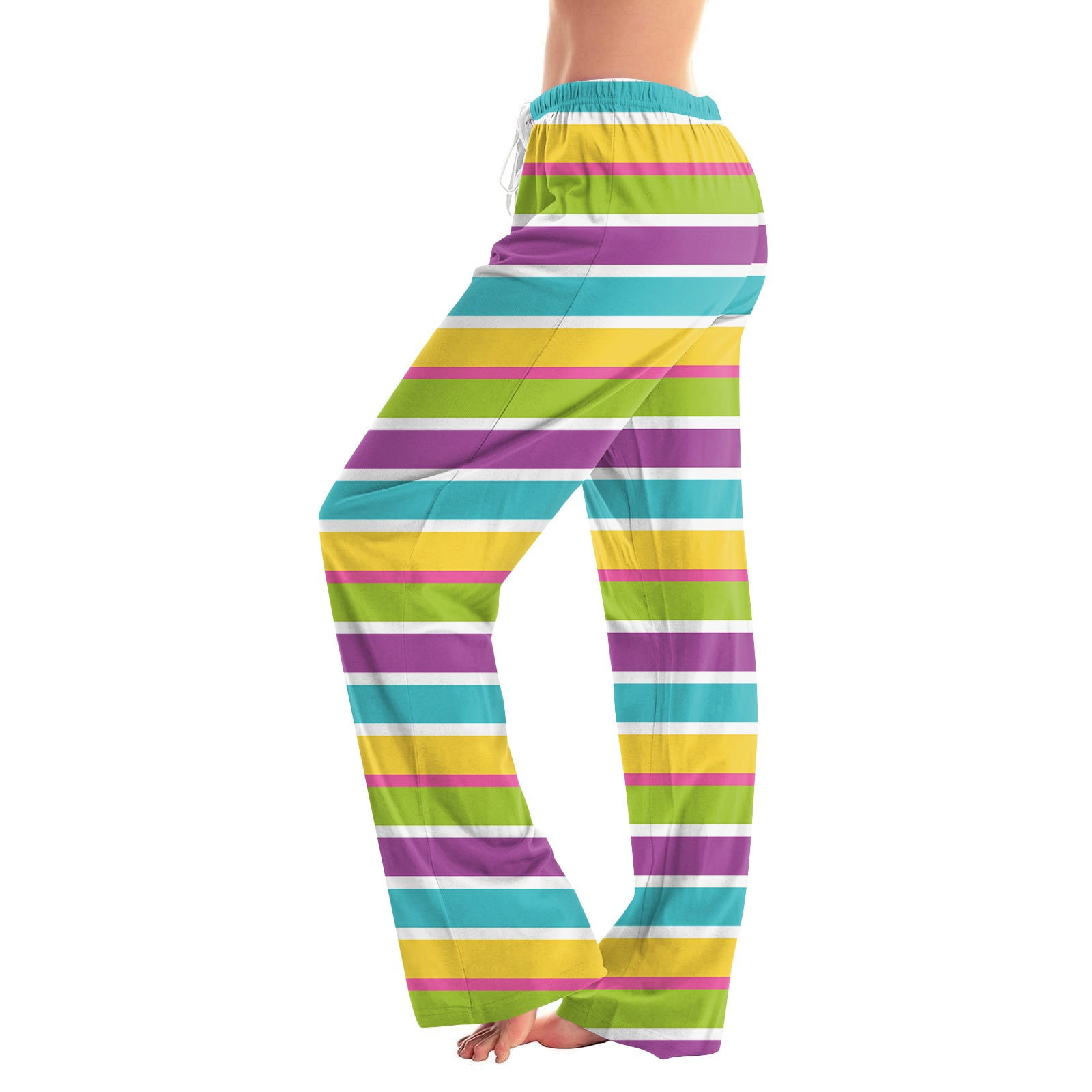 FrzhBrz Easter Pajama Pants Women Cute Bunny Loose Pj Bottoms Easter ...