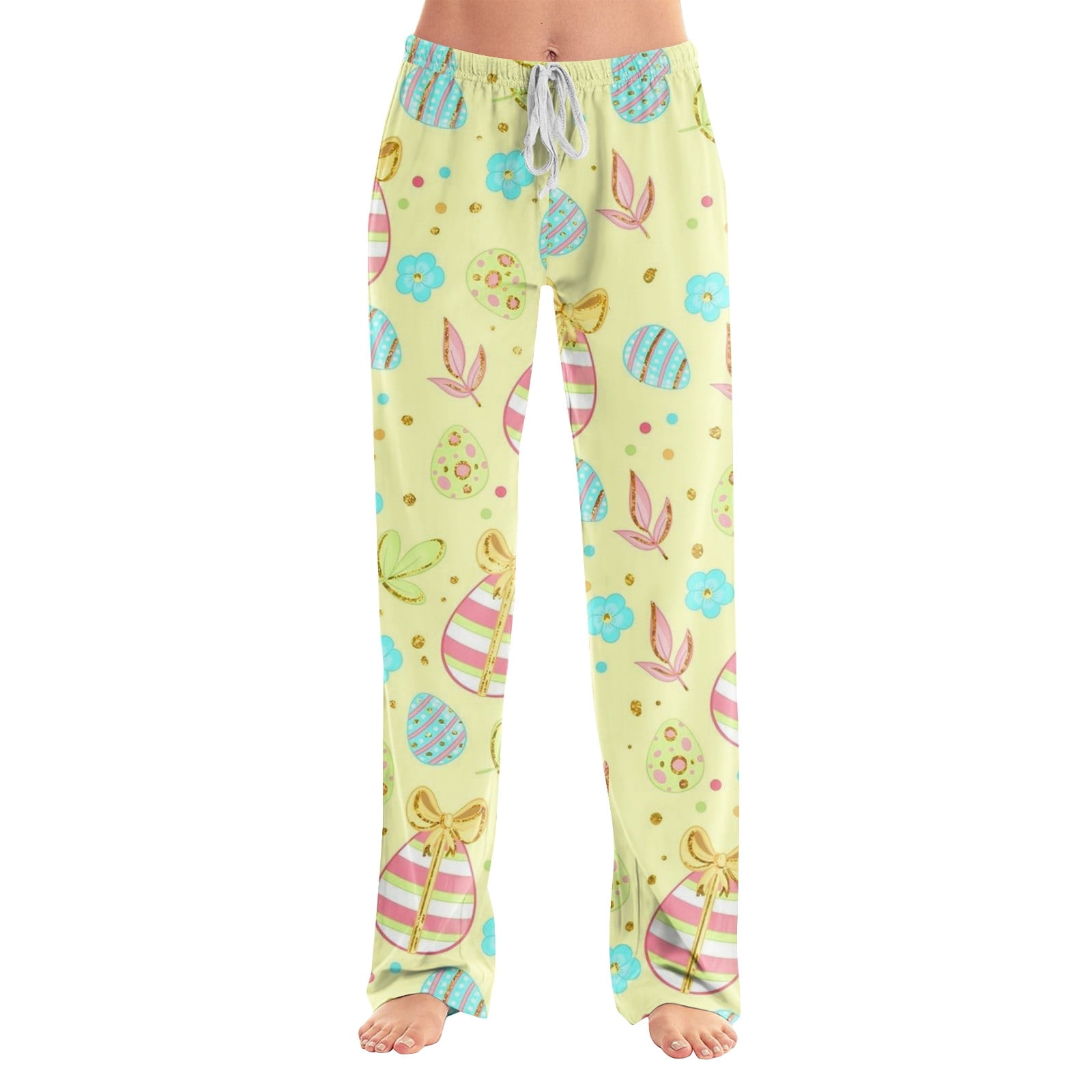 FrzhBrz Easter Pajama Pants Women Cute Bunny Pj Bottoms Cute Easter ...