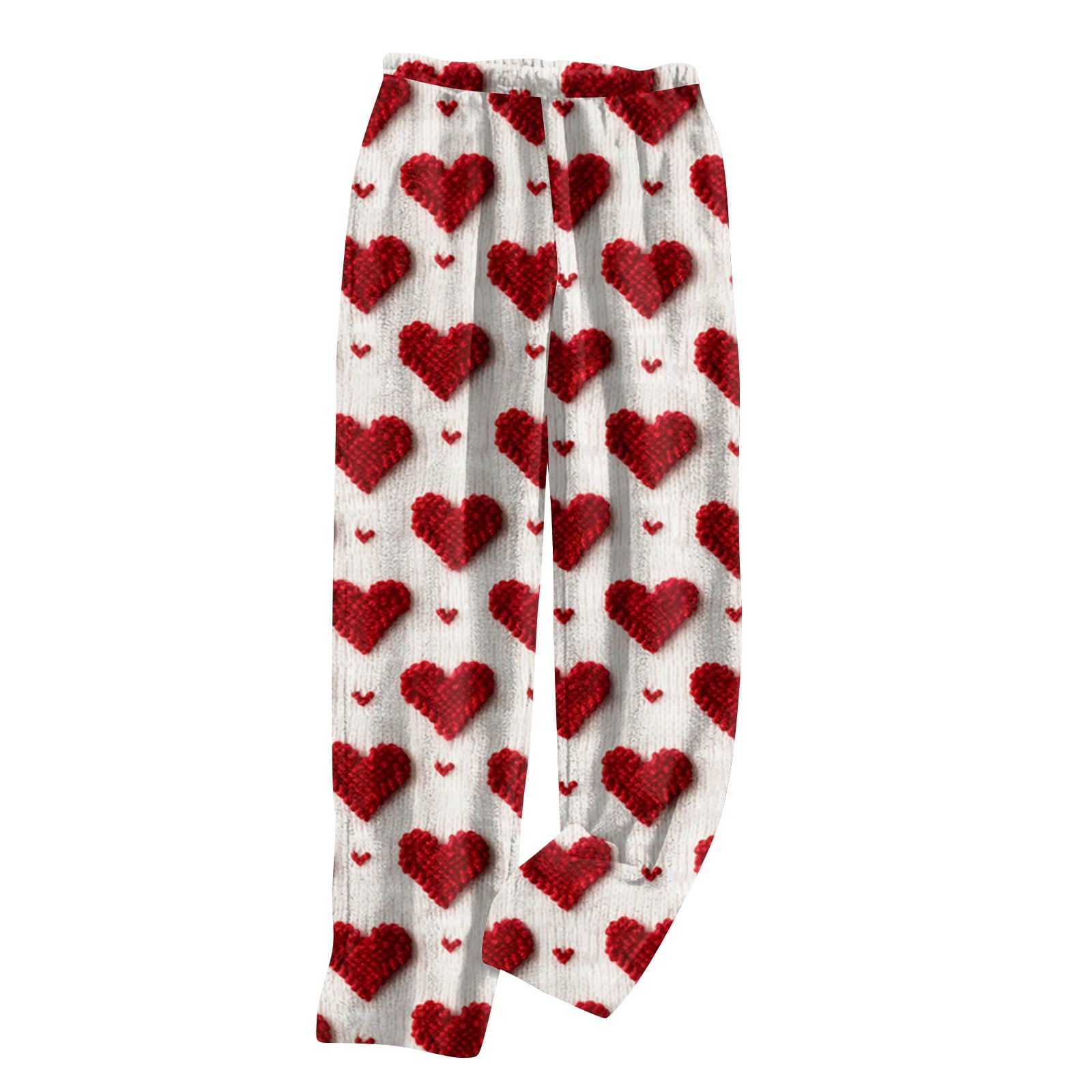 FrzhBrz Valentines Day Plus Size Pj Pants for Women Cute Heart Pajama ...
