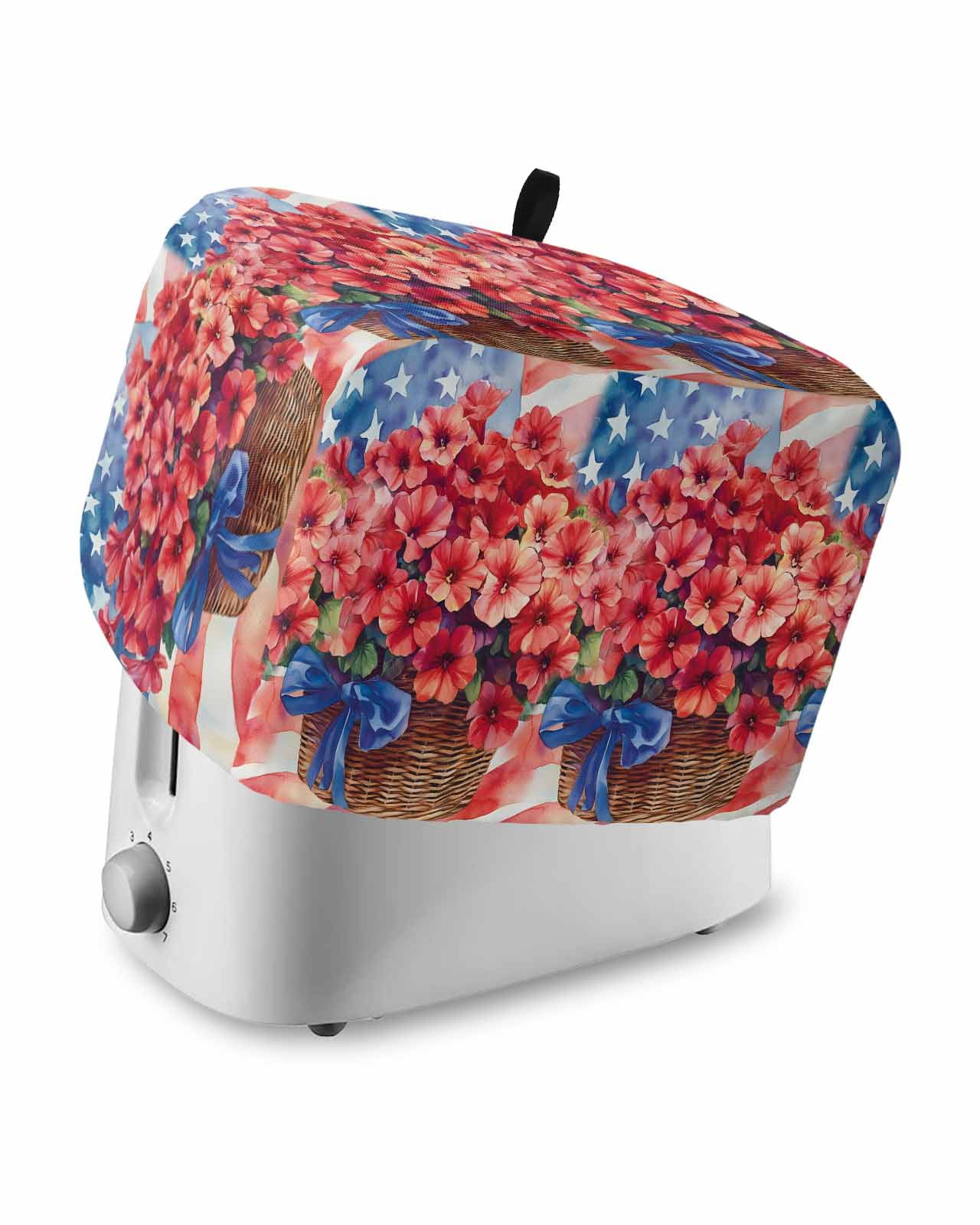 Fsddascl 4th of July Flower Toaster Cover 4 Slice, Large Kitchen ...