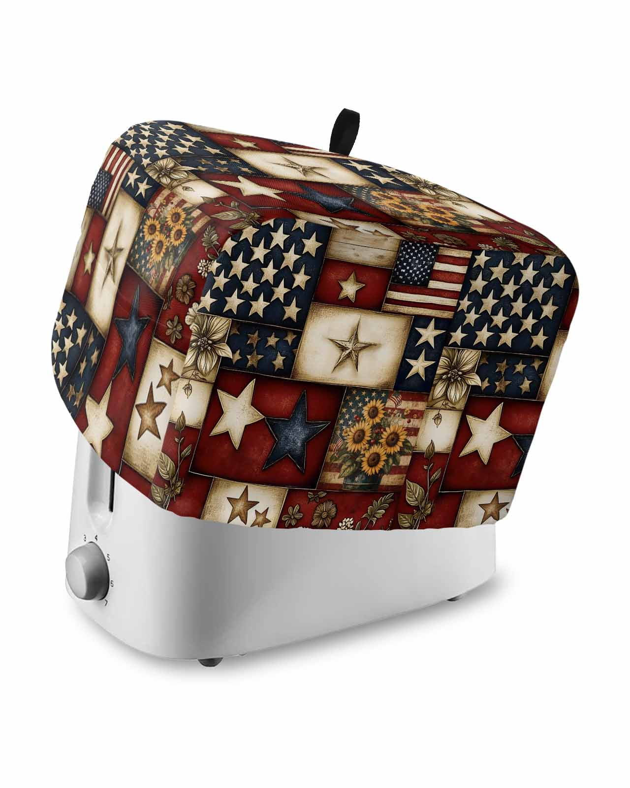 Fsddascl American Flag Toaster Cover 2 Slice, Small Kitchen Appliance ...