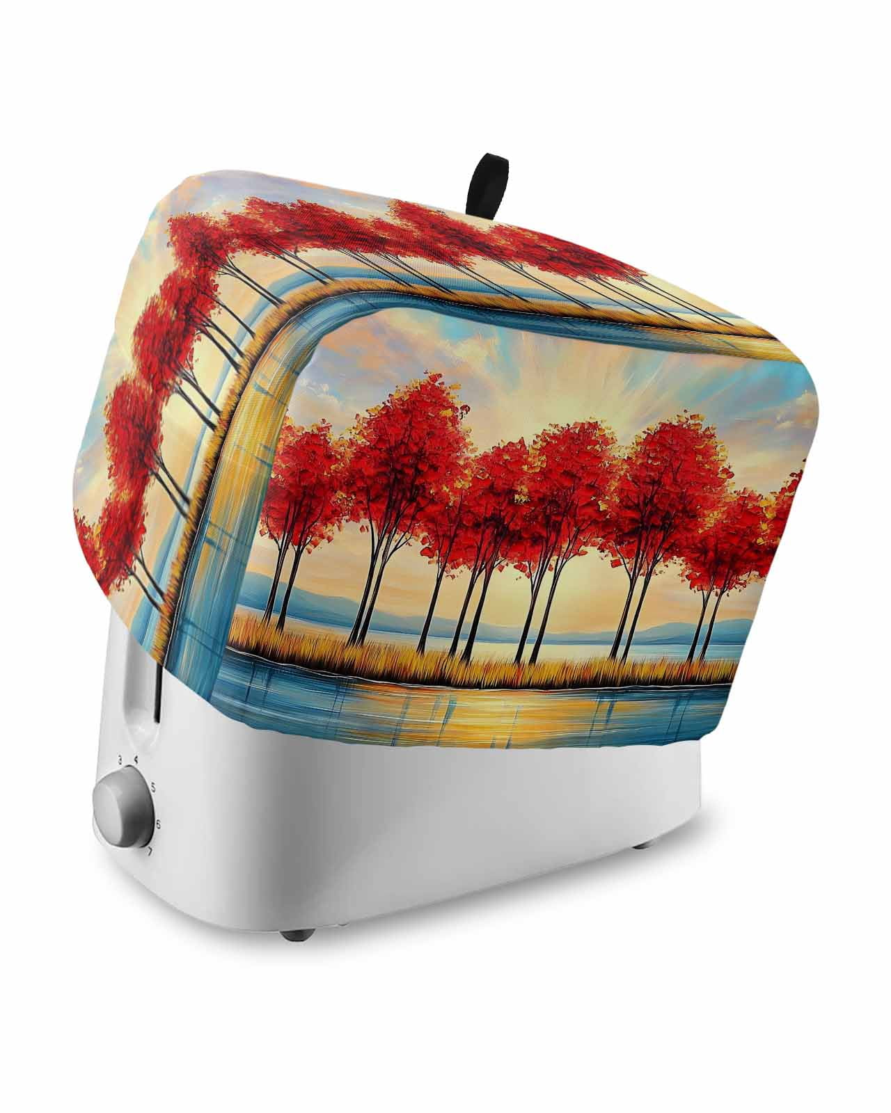 Fsddascl Autumn Leaves Toaster Cover 4 Slice, Large Kitchen Appliance ...