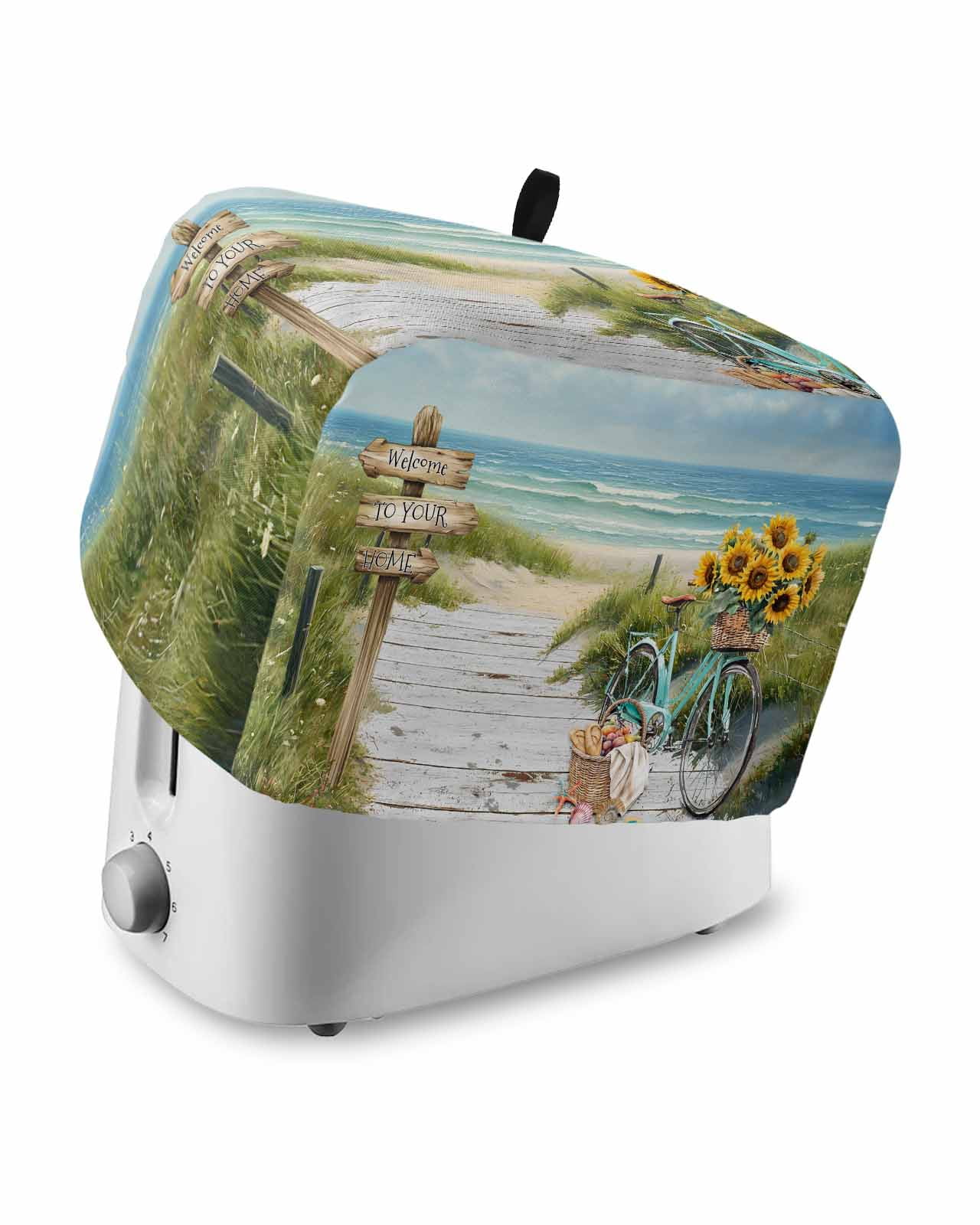 Fsddascl Beach Ocean Toaster Cover 2 Slice, Small Kitchen Appliance ...
