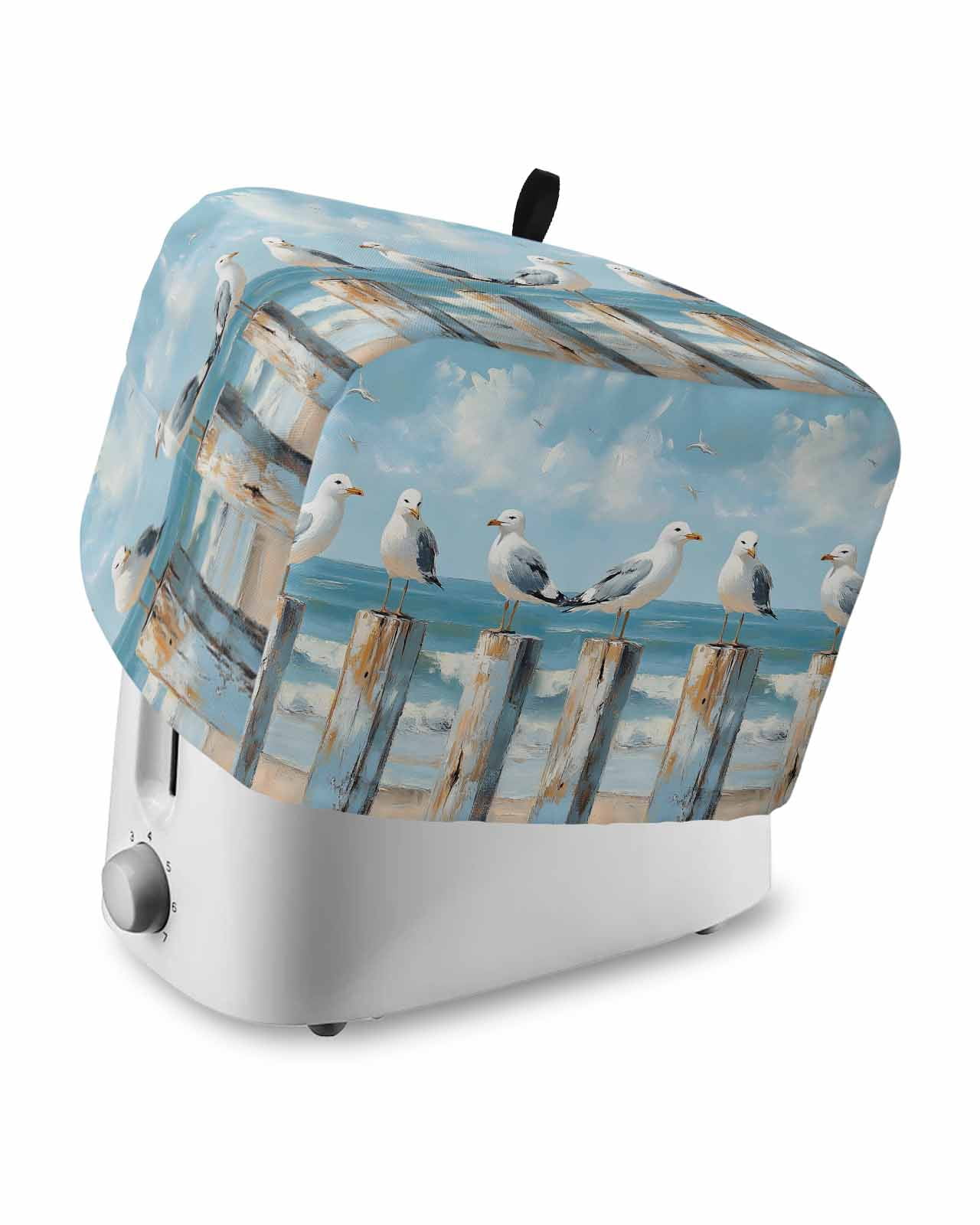 Fsddascl Beach Seagull Toaster Cover 4 Slice, Large Kitchen Appliance ...