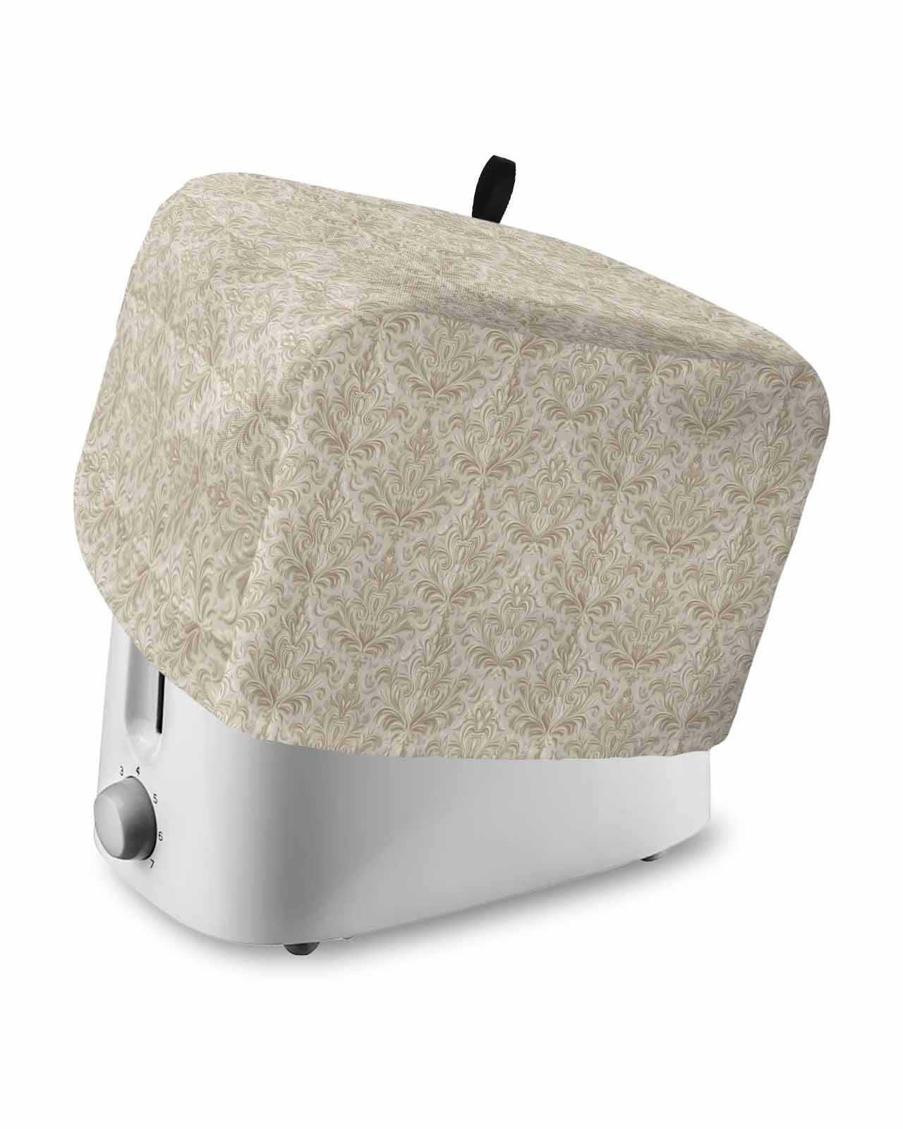 Fsddascl Beige Baroque Toaster Cover 2 Slice, Small Kitchen Appliance ...