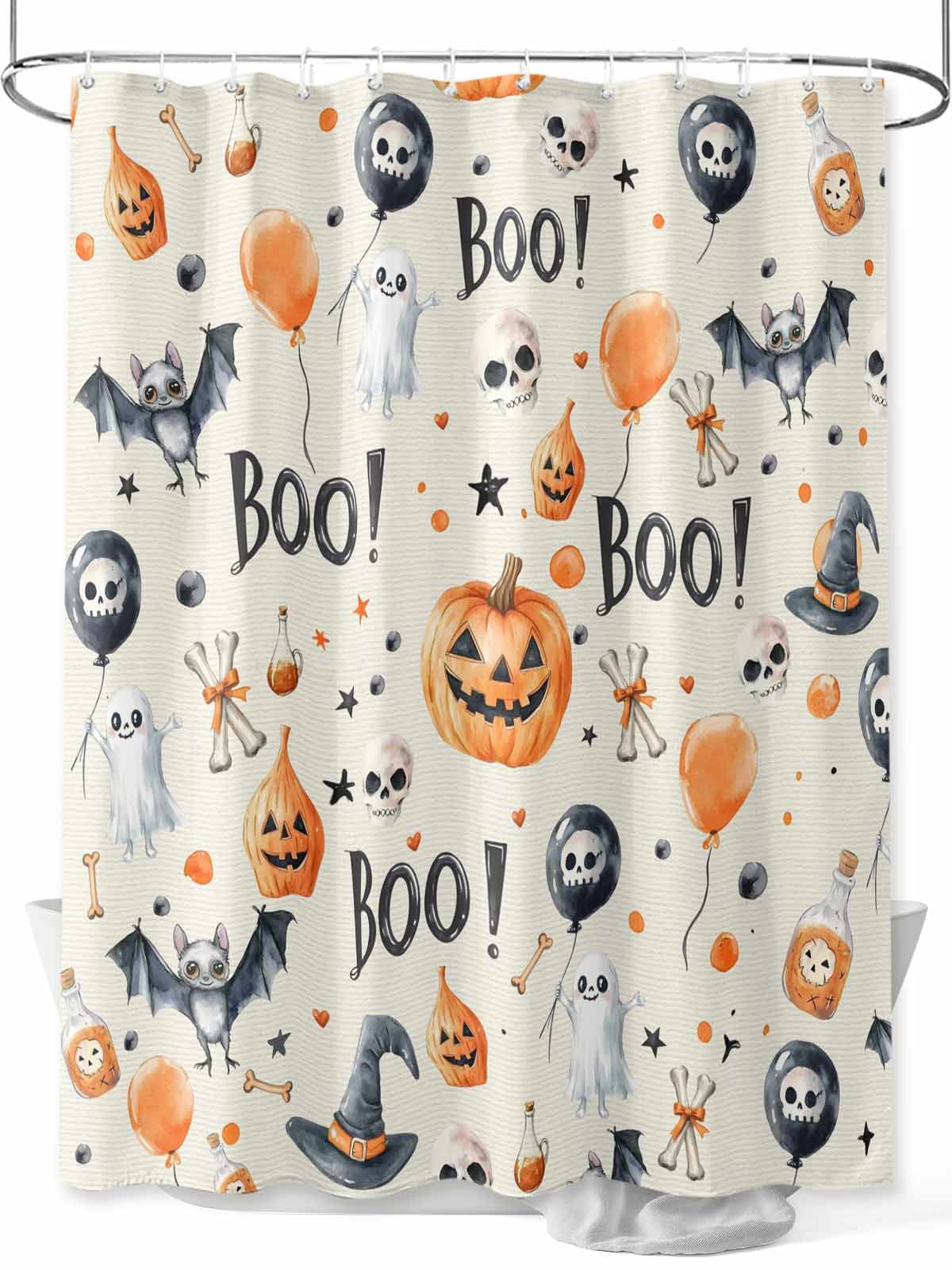 Halloween Shower Curtain Setnull