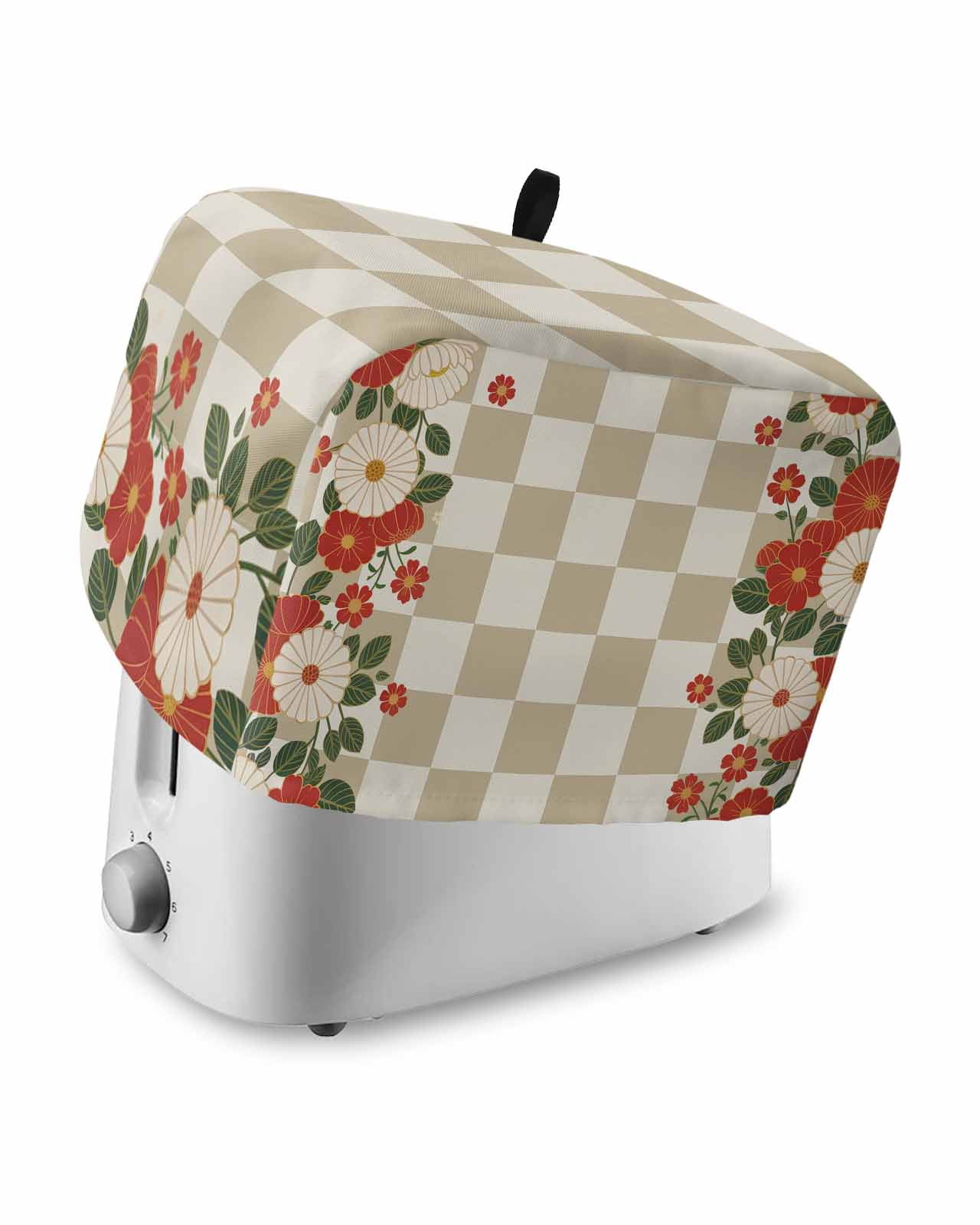Fsddascl Beige Plaid Toaster Cover 2 Slice, Small Kitchen Appliance ...