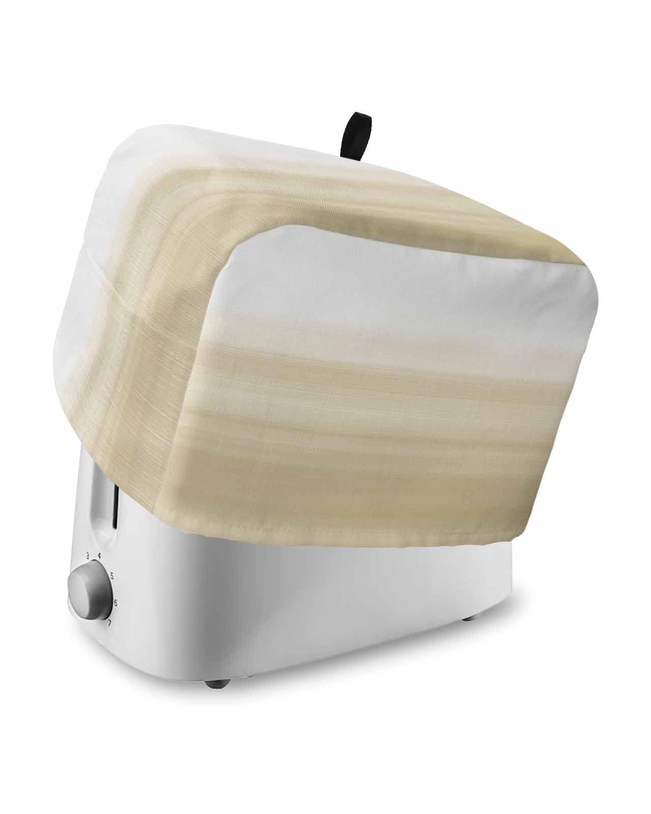 Fsddascl Beige White Stripes Toaster Cover 4 Slice, Large Kitchen ...