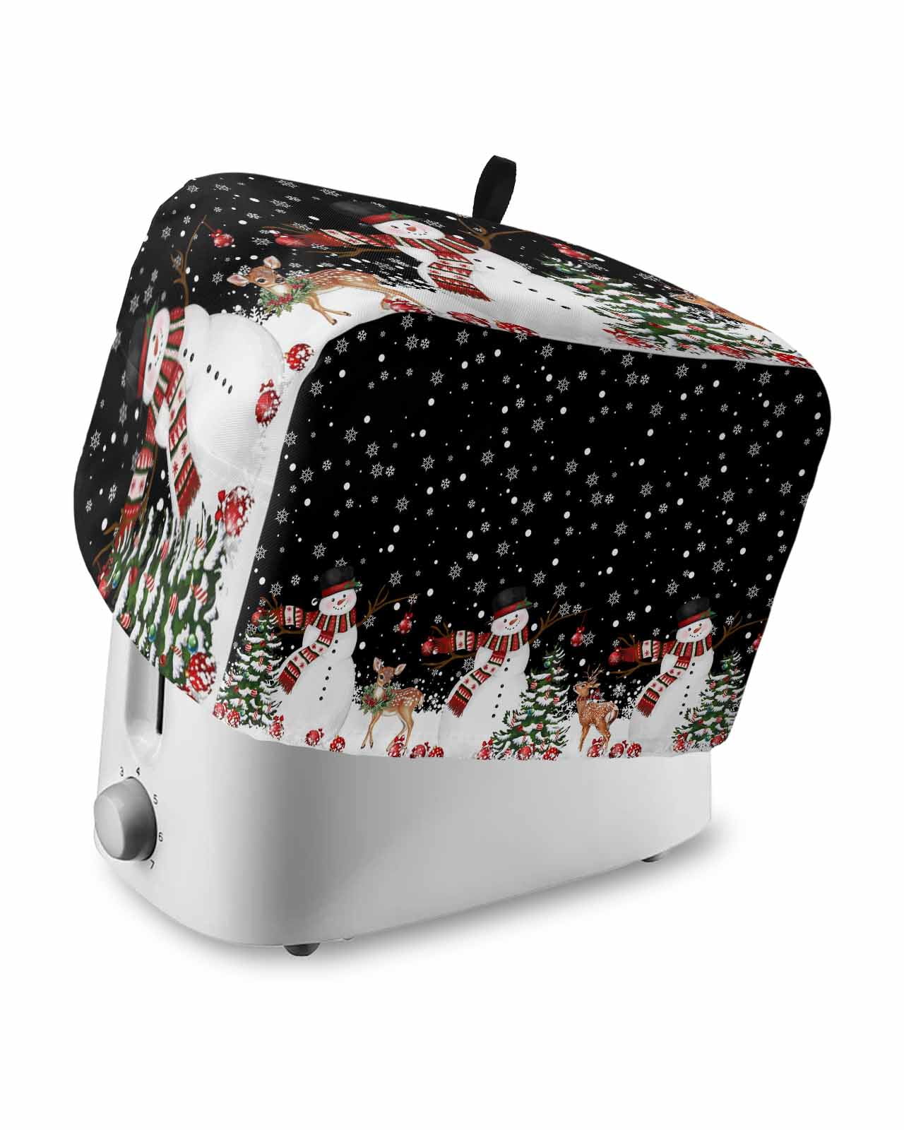 Fsddascl Black Christmas Toaster Cover 2 Slice, Small Kitchen Appliance ...