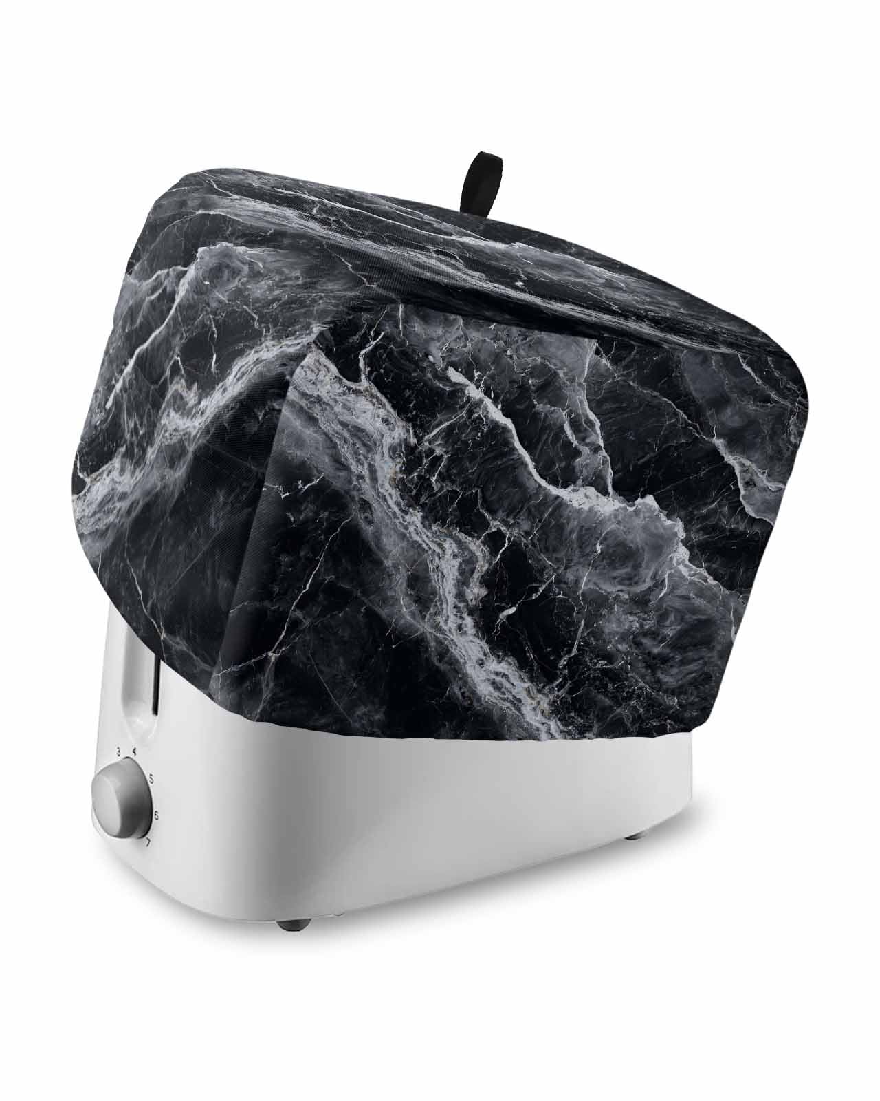 Fsddascl Black Marble Small Toaster Cover 2 Slice, Kitchen Appliance ...