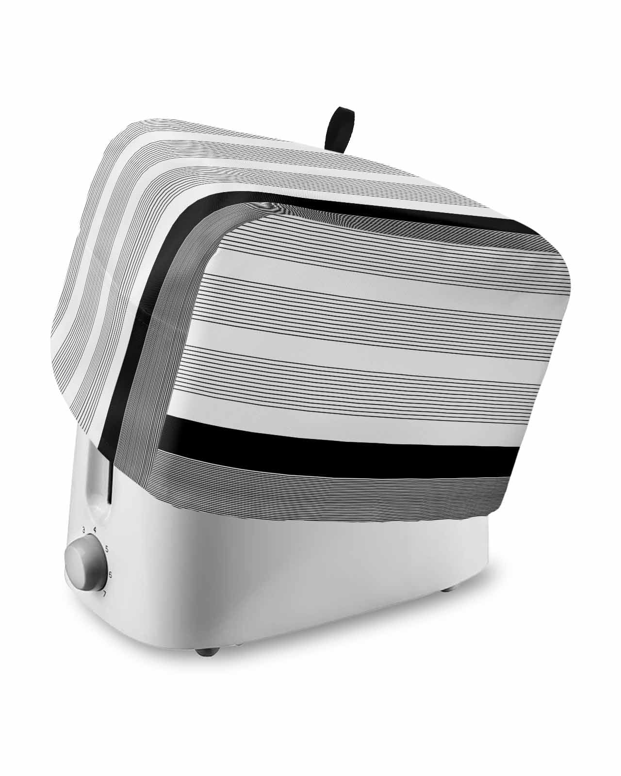 Fsddascl Black Stripe Small Toaster Cover 2 Slice, Kitchen Appliance ...