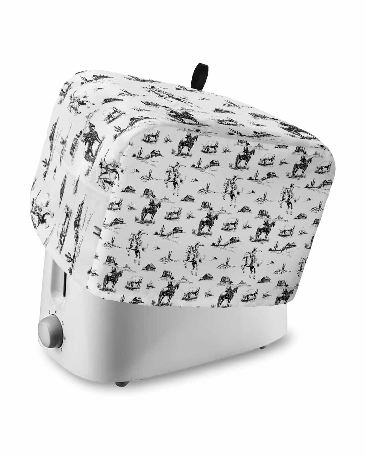 Fsddascl Black Western Cowboy Toaster Cover 2 Slice, Small Kitchen ...
