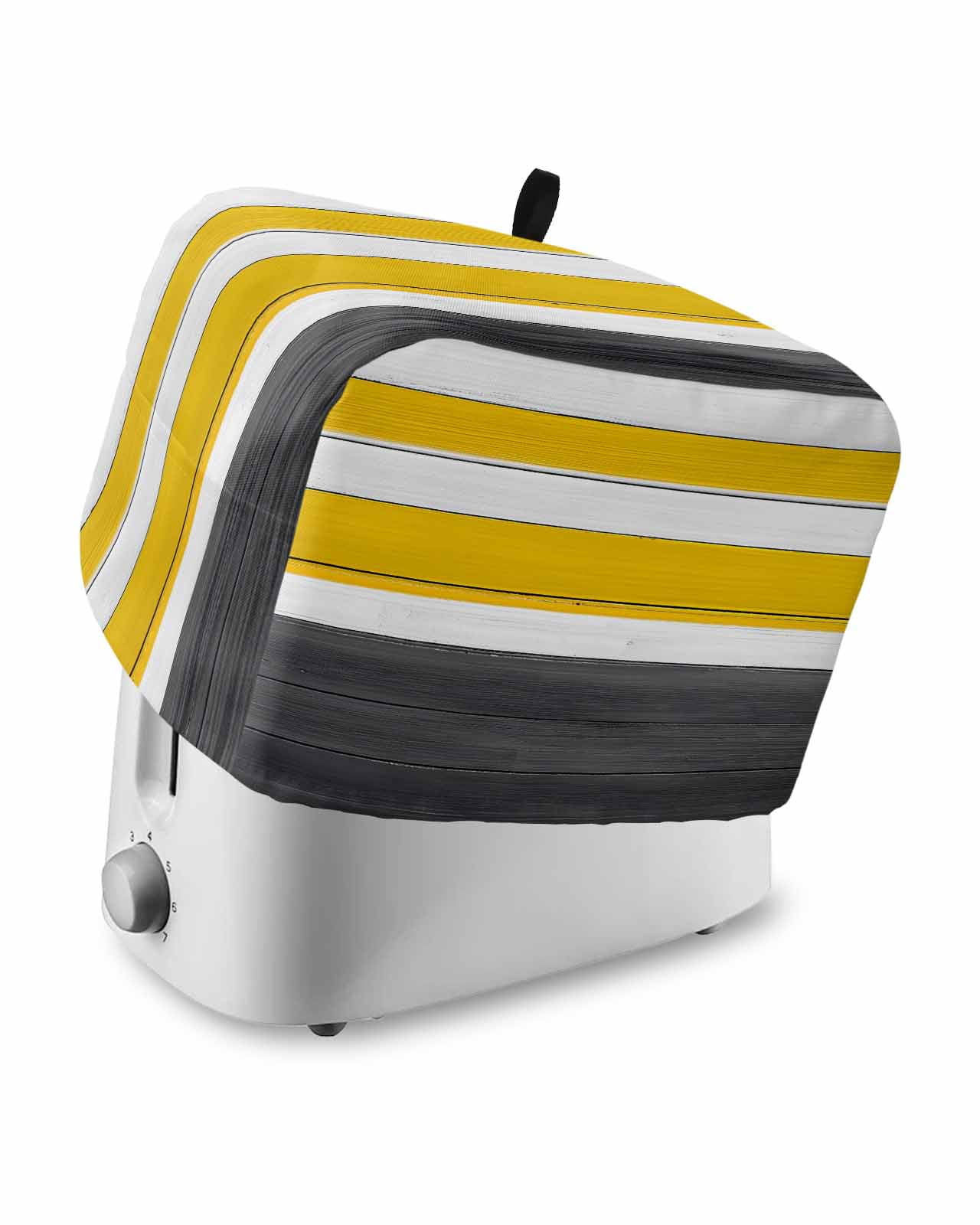 Fsddascl Black Yellow Wooden Small Toaster Cover 2 Slice, Kitchen ...