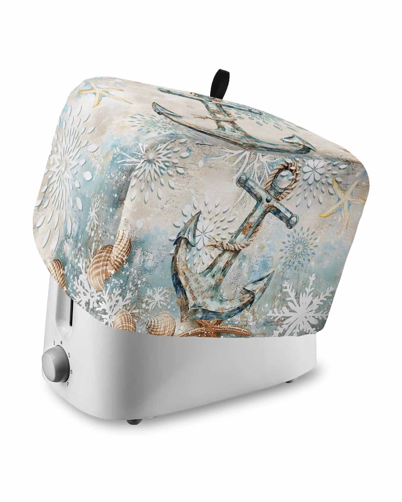 Fsddascl Blue Anchor Coastal Toaster Cover 2 Slice, Small Kitchen ...