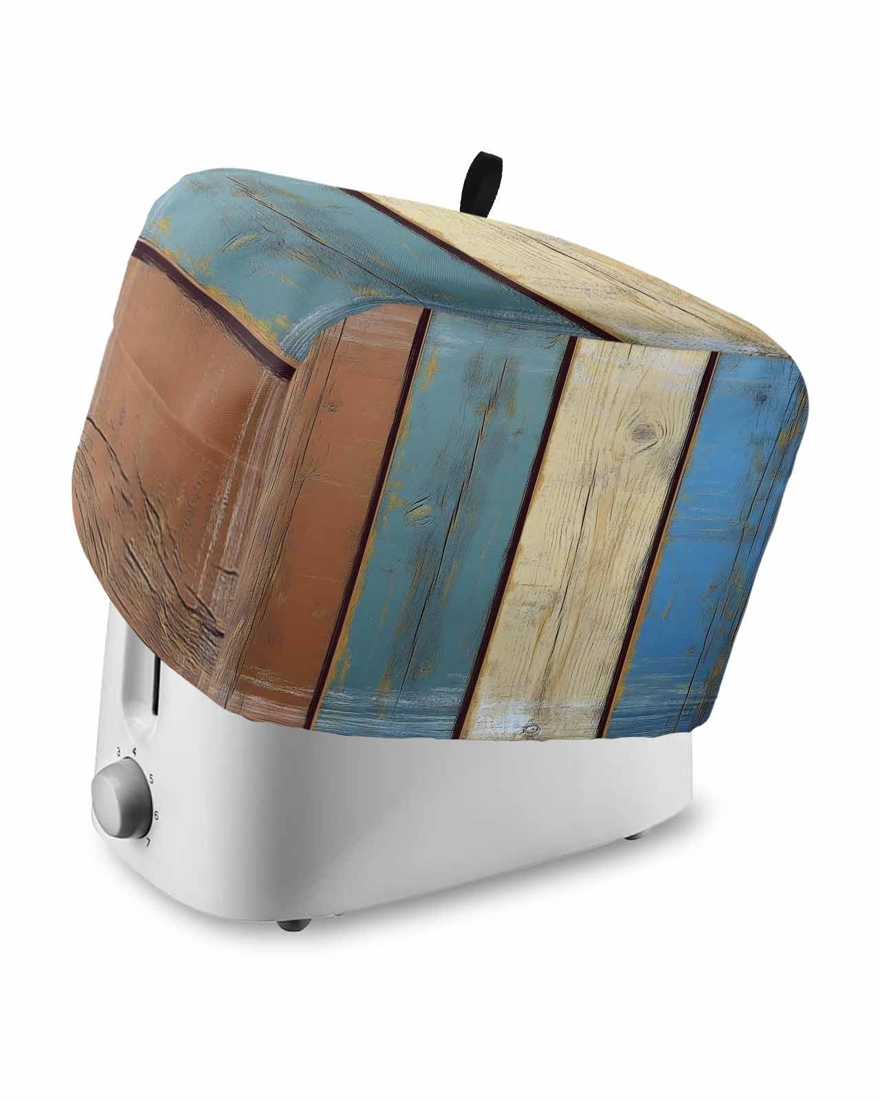Fsddascl Blue Beige Board Toaster Cover 4 Slice, Large Kitchen ...