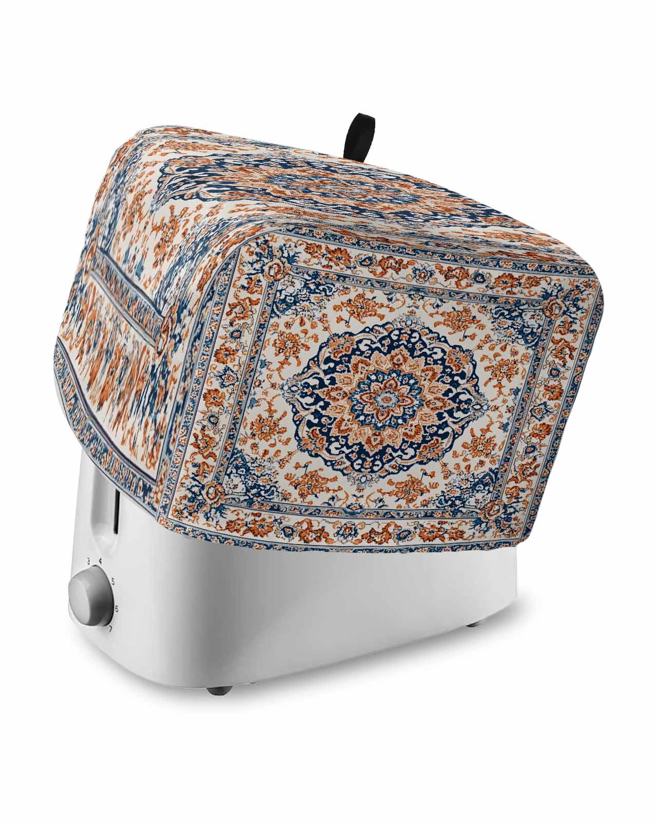 Fsddascl Blue Burnt Orange Boho Toaster Cover 4 Slice, Large Kitchen ...