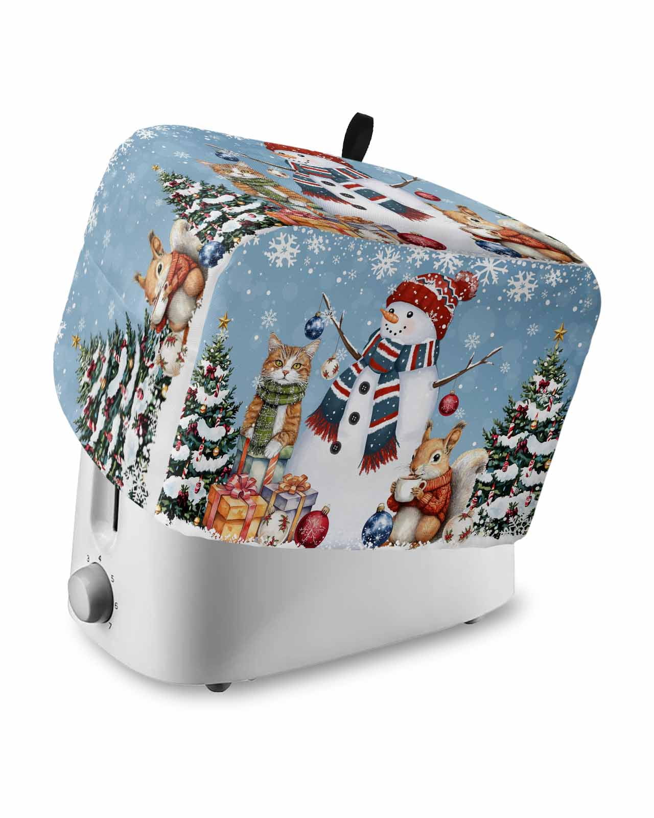 Fsddascl Blue Christmas Toaster Cover 2 Slice, Small Kitchen Appliance ...