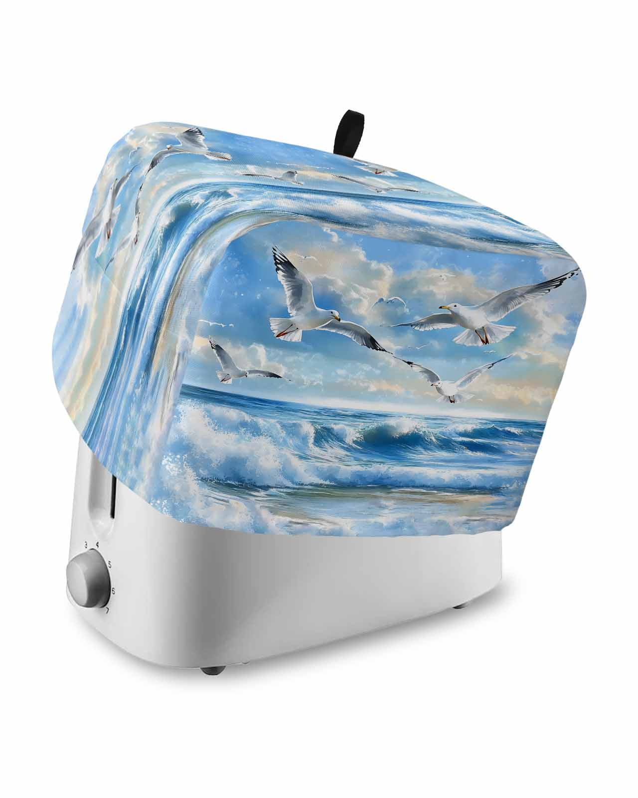 Fsddascl Blue Coastal Birds Small Toaster Cover 2 Slice, Kitchen ...