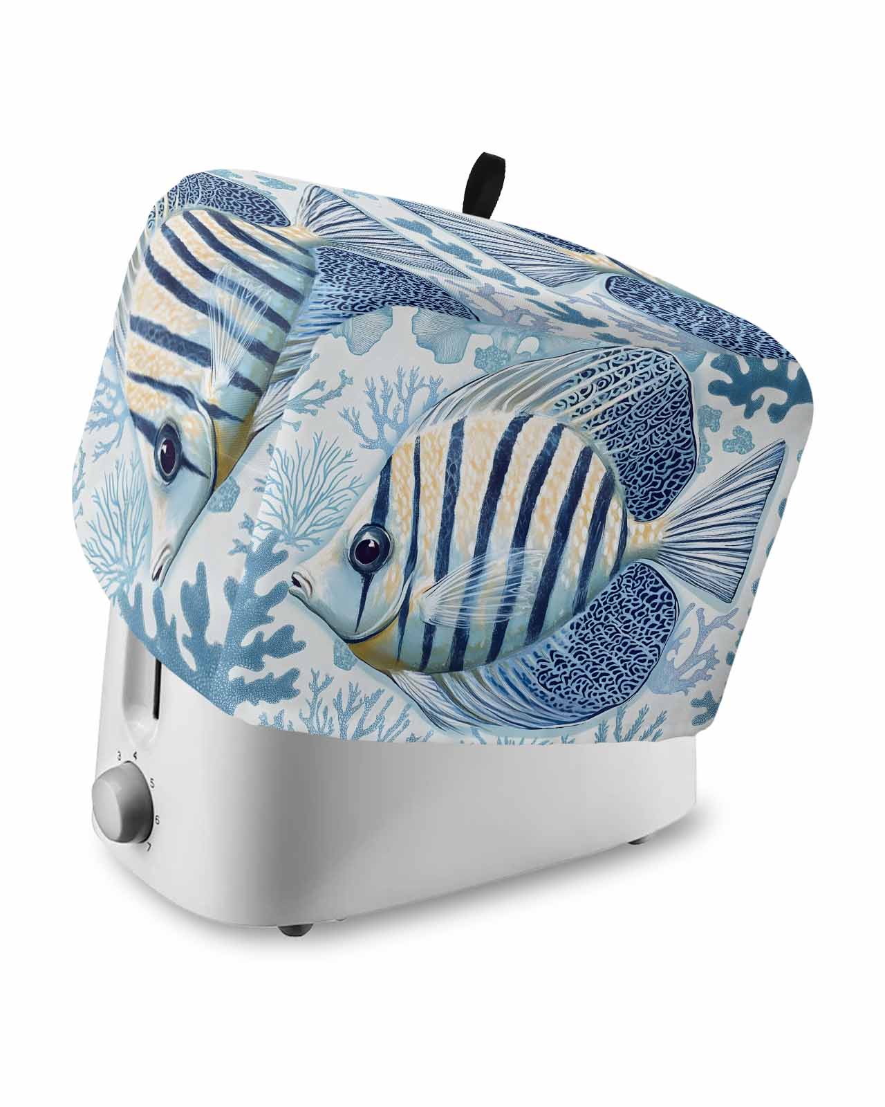 Fsddascl Blue Coastal Fish Toaster Cover 2 Slice, Small Kitchen ...