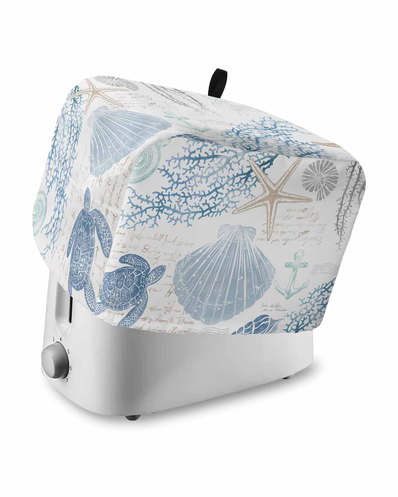 Fsddascl Blue Coastal Nautical Small Toaster Cover 2 Slice, Kitchen ...