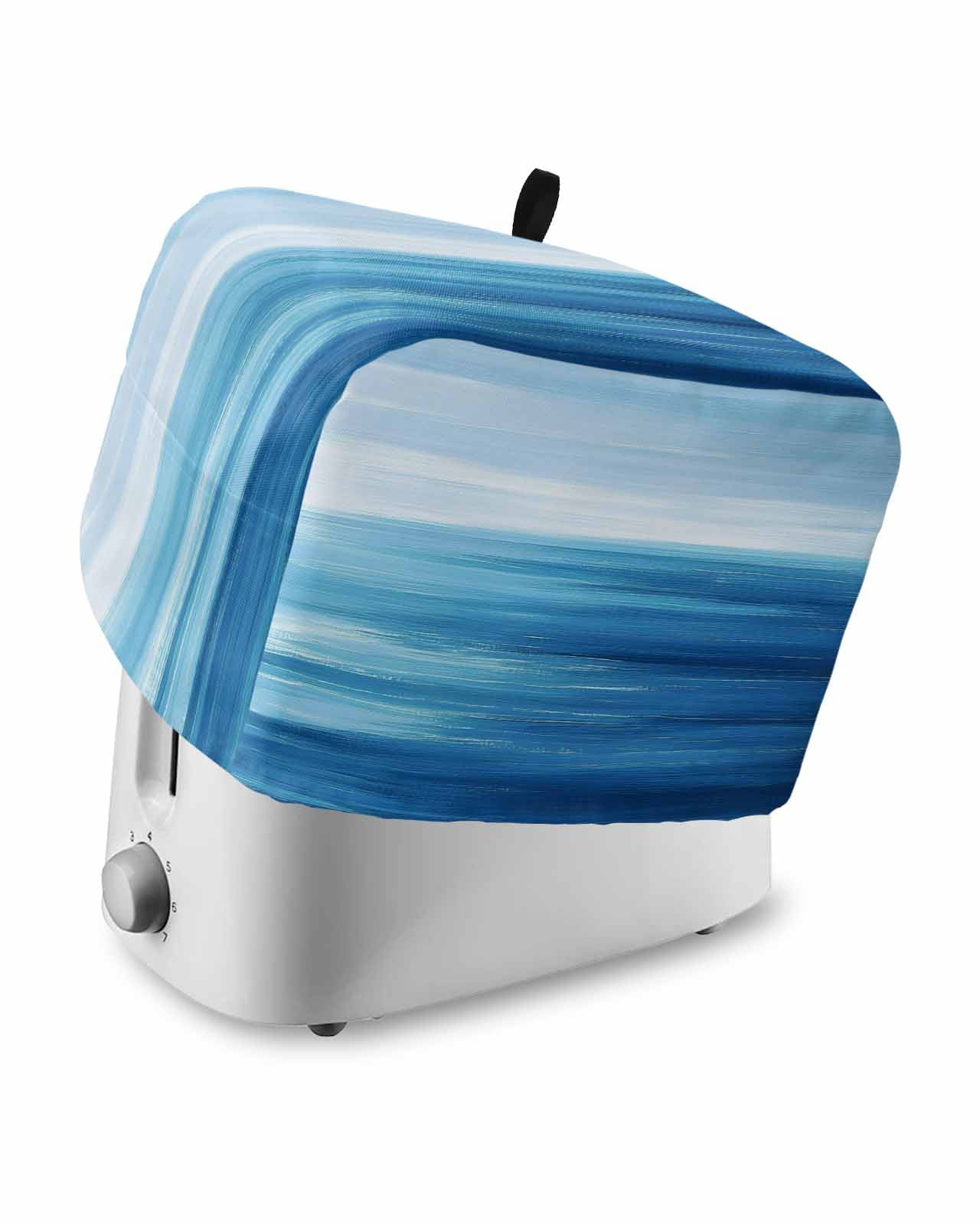 Fsddascl Blue Coastal Wave Toaster Cover 4 Slice, Large Kitchen ...