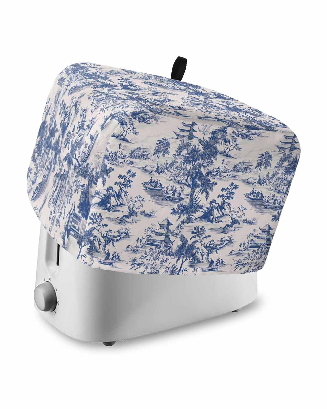 Fsddascl Blue Garden Retro Toaster Cover 4 Slice, Large Kitchen ...