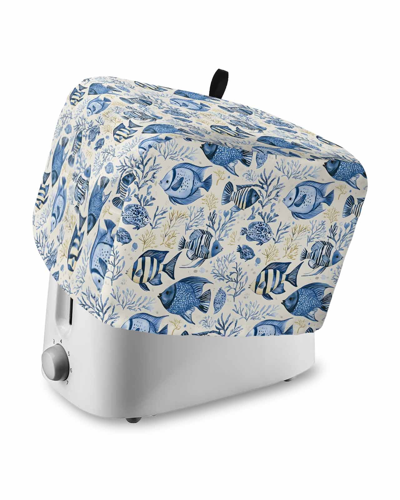Fsddascl Blue Ocean Fish Small Toaster Cover 2 Slice, Kitchen Appliance ...