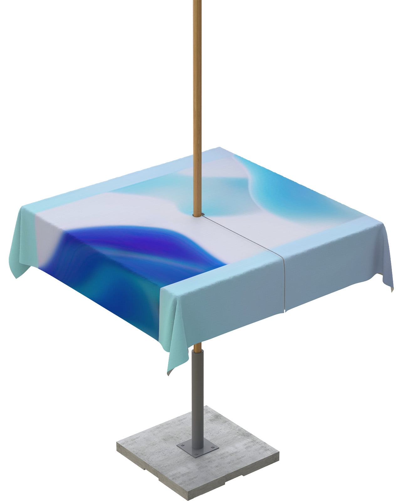 Fsddascl Blue Ombre Outdoor Tablecloth - 60x60 Inch Square Dining Table ...